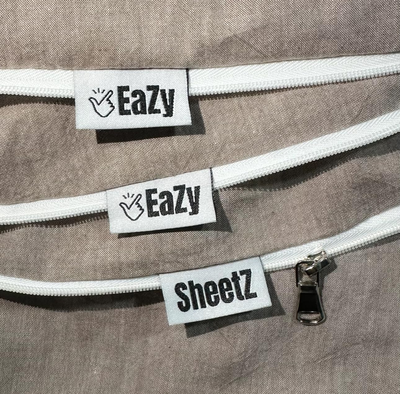 Amazon.com: Eazy SheetZ™: Fitted Sheets That Won't Pop Off, Zipper ...