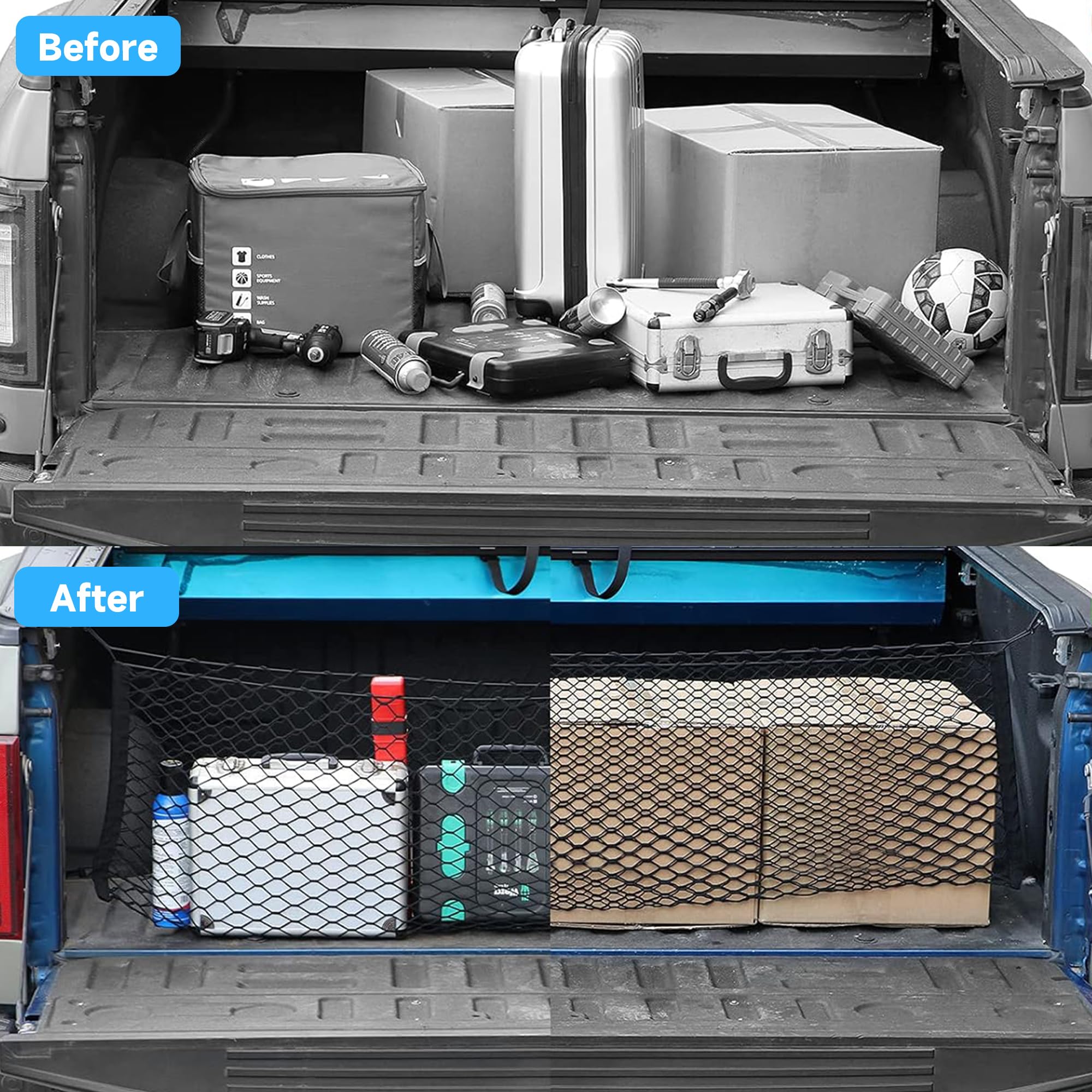 Snapklik.com : Cargo Net Stretchable, SUV Cargo Divider, Car ...