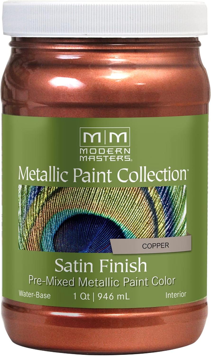 qt Modern Masters ME195 Copper Metallic Paint Collection, Satin Water ...