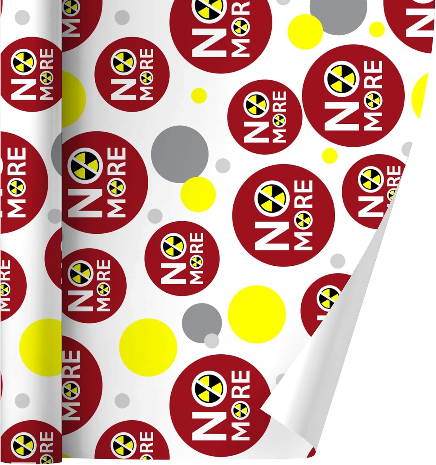 Amazon.com: No More Nuclear Nuke Clean Energy Power Gift Wrap Wrapping ...