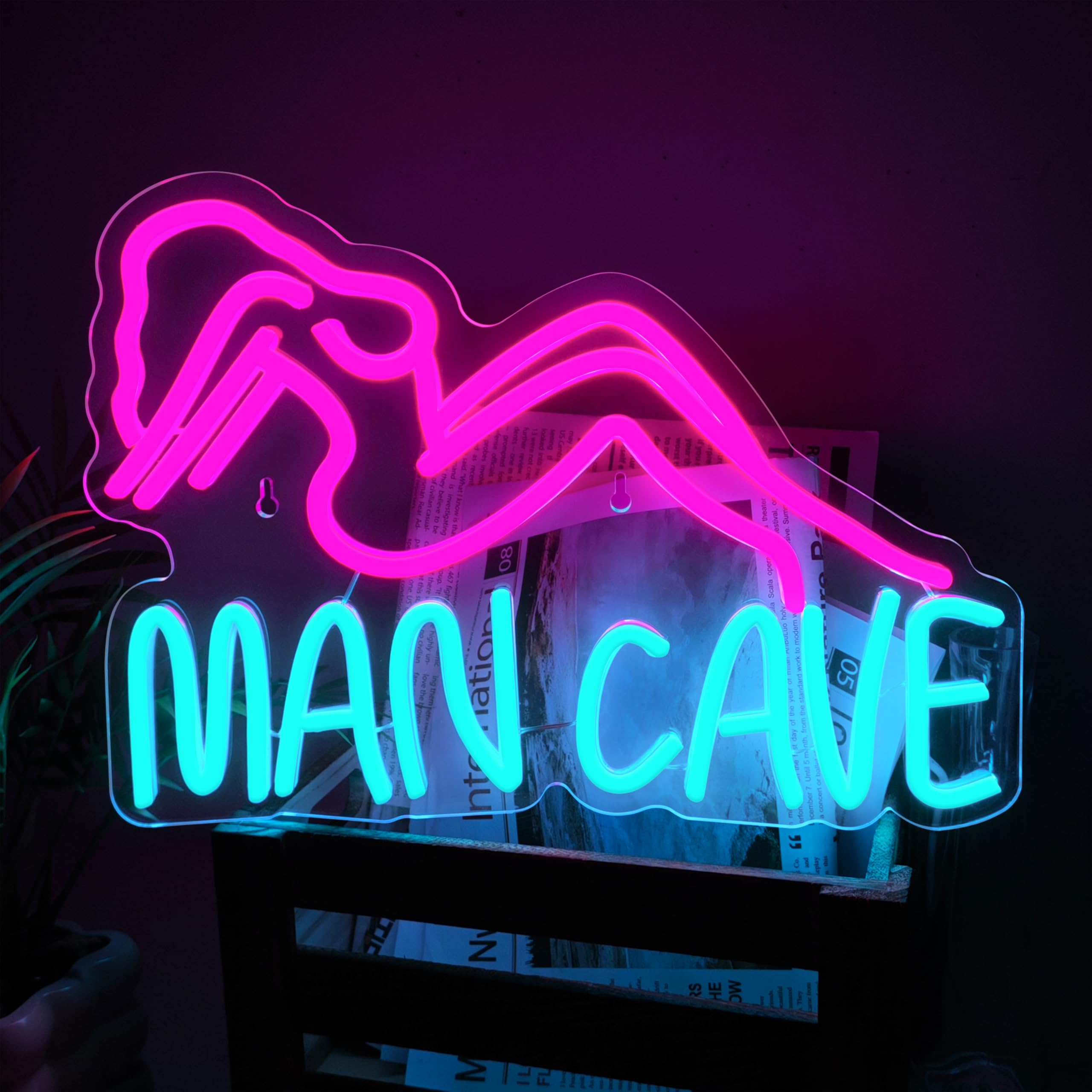 Amazon.com : Man Cave Neon Signs Man Cave Neon Lights Sign USB Powered ...