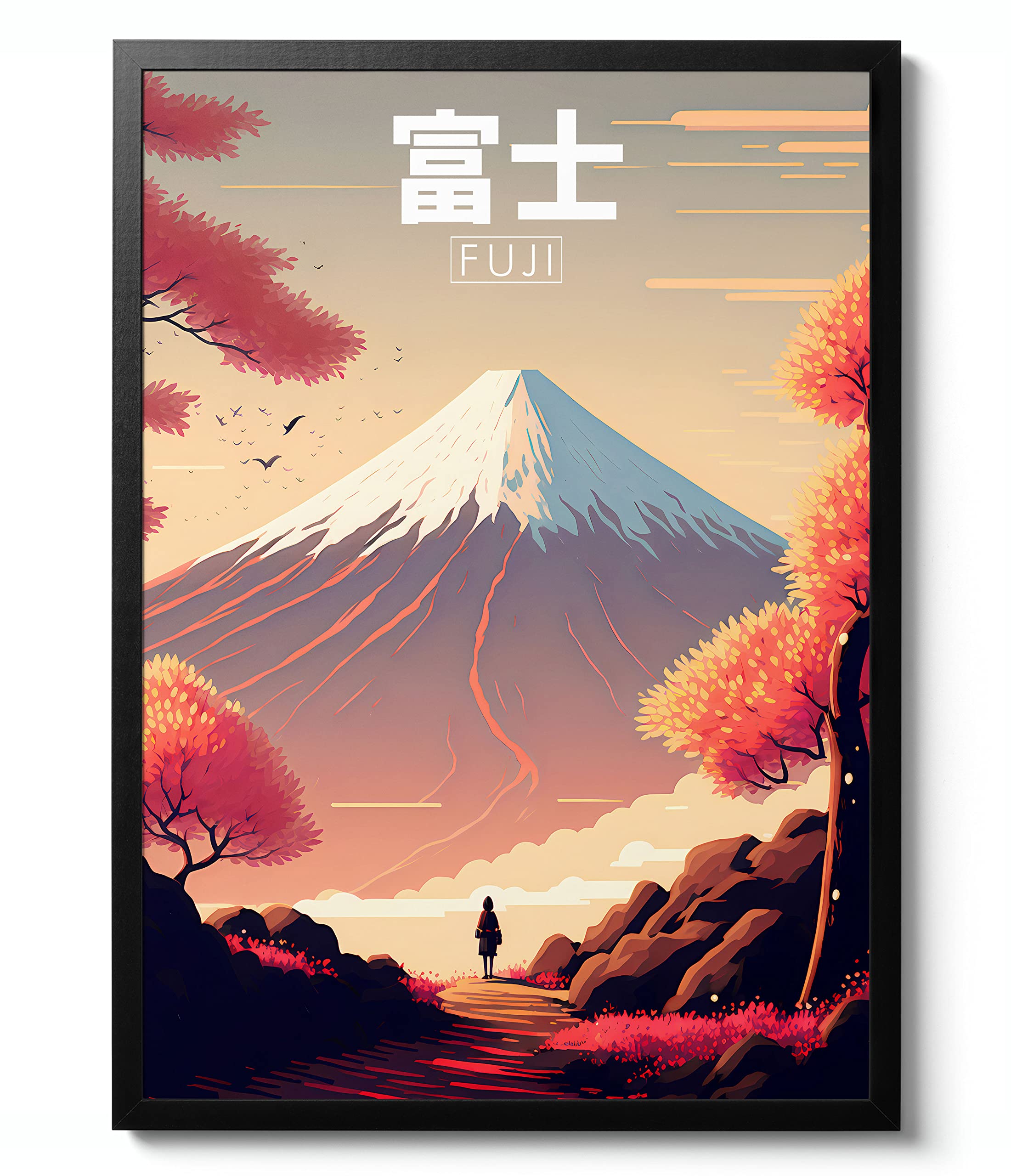Mount Fuji Print, Japanese Anime Poster, Japanese Anime Poster, Manga ...