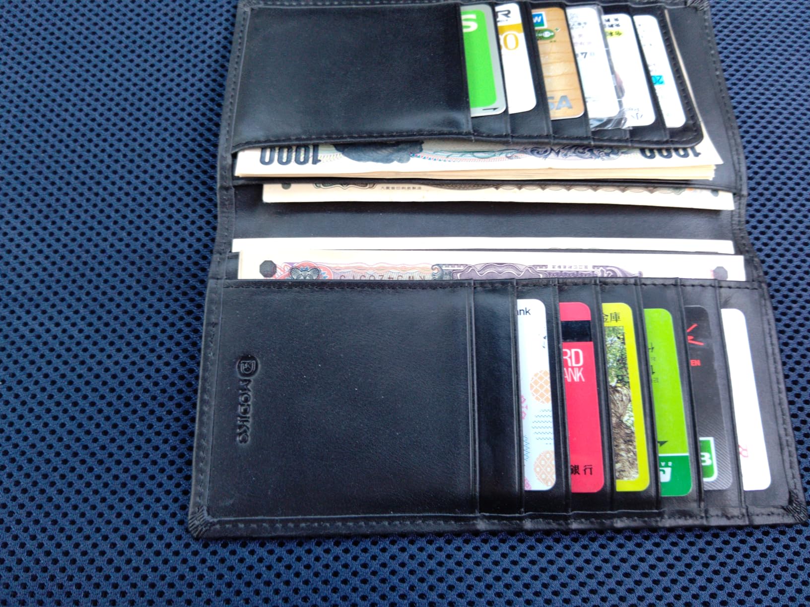 Amazon.co.jp: [Modiko] 財布 メンズ 日本製 小さい長財布 薄型 短い財布 本革 17.5センチ 小銭入れなしサイフ 柔らかい姫路レザー 縦型カード収納 長札入れ ビズ ...