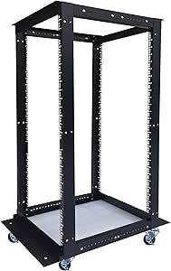Amazon.com: Sysracks 18U 4 Post Open Frame 19 inch Network Server Rack ...