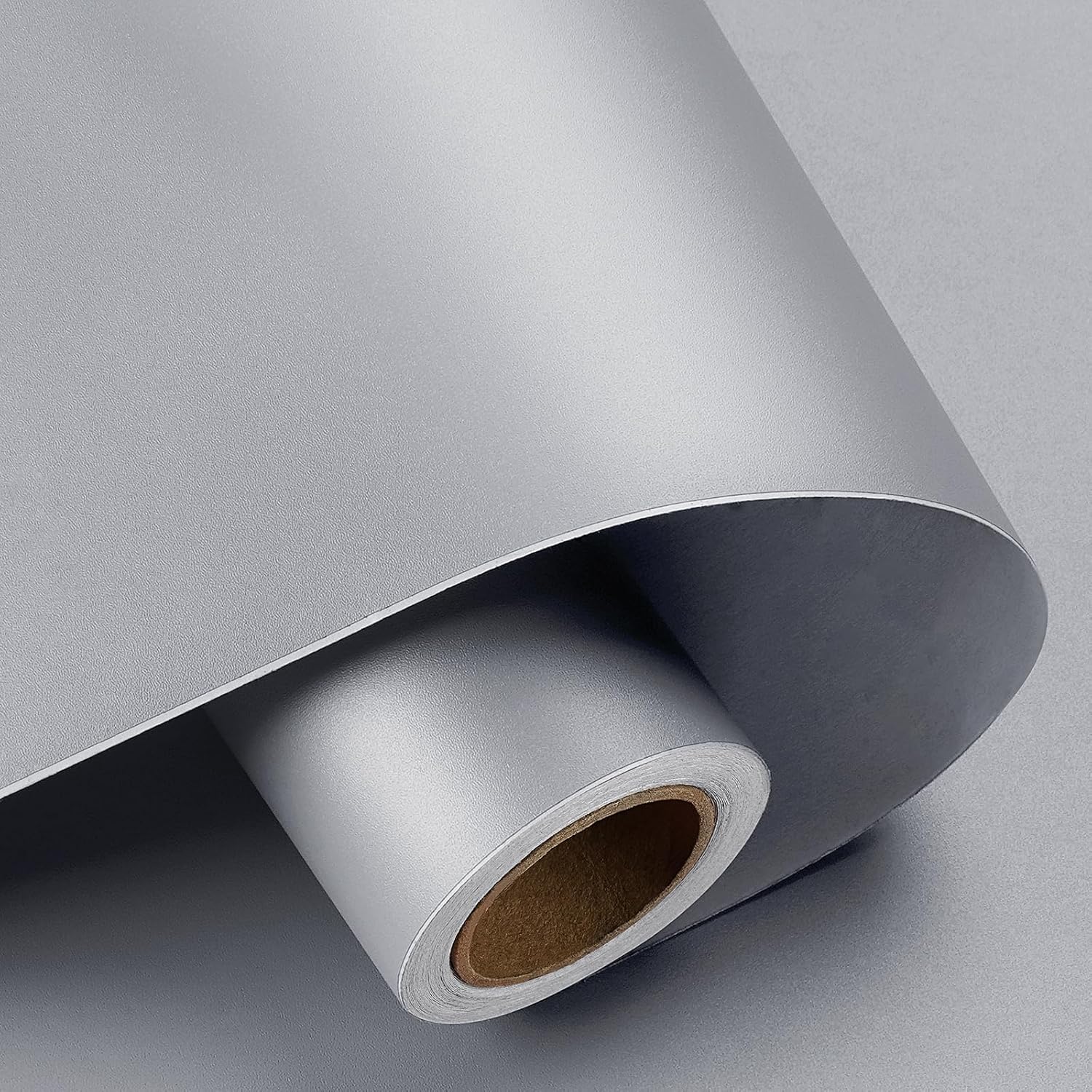 HelloWall Solid Grey Contact Paper 30"x160" Matte Textured Grey ...