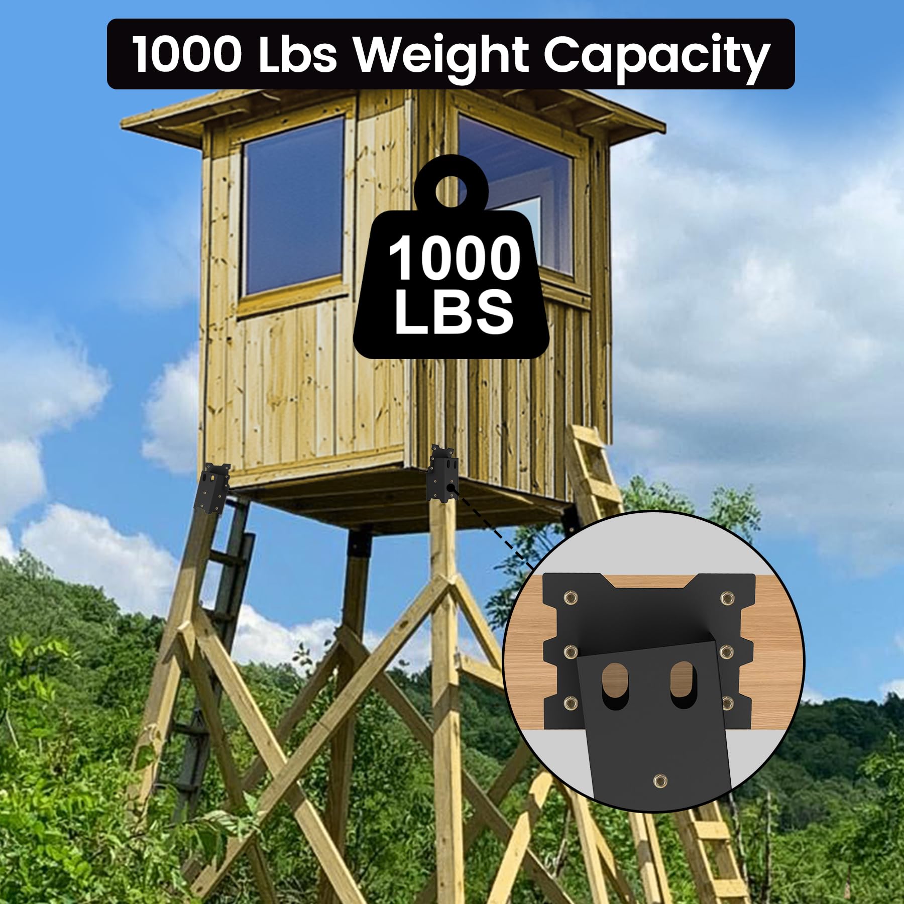 Snapklik.com : Toriexon Deer Blind Brackets, Outdoor 4 X 4 Platform ...