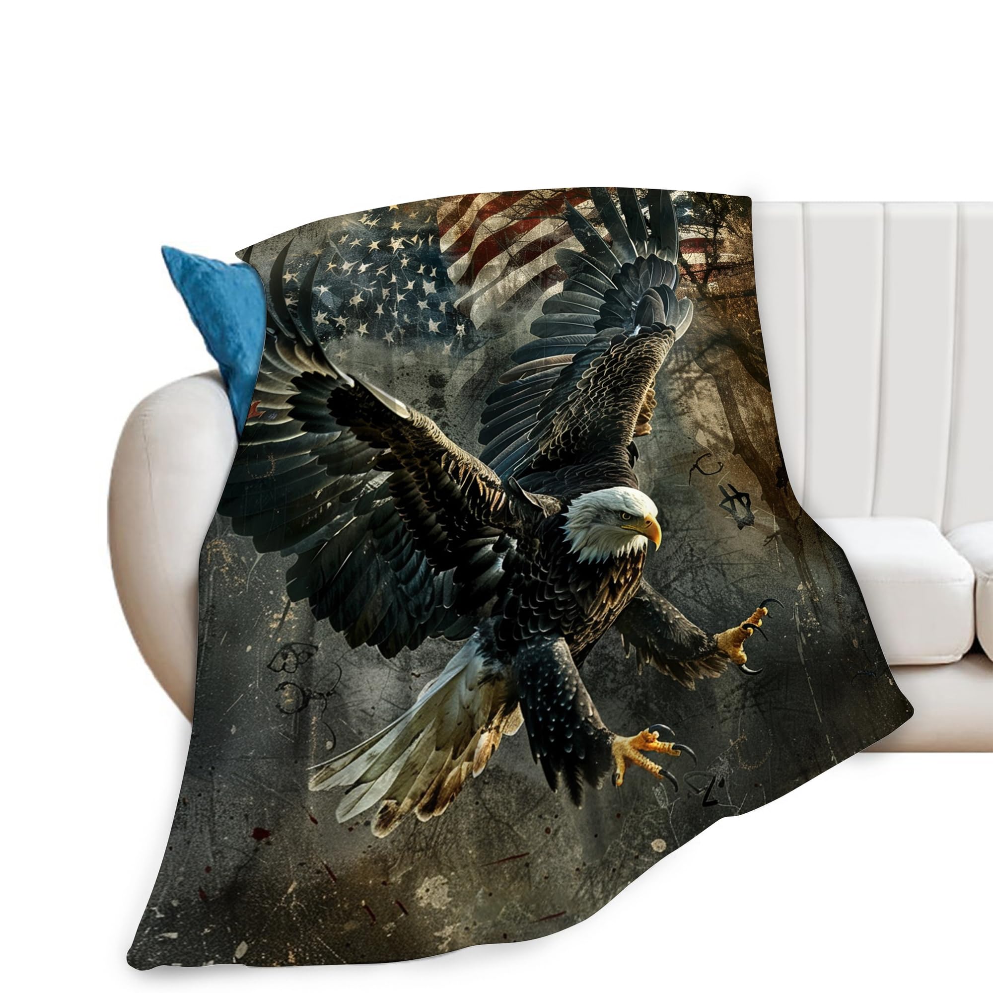 Amazon.com: American Eagle Blanket Bald Eagle Throw Blanket Eagle Gifts ...