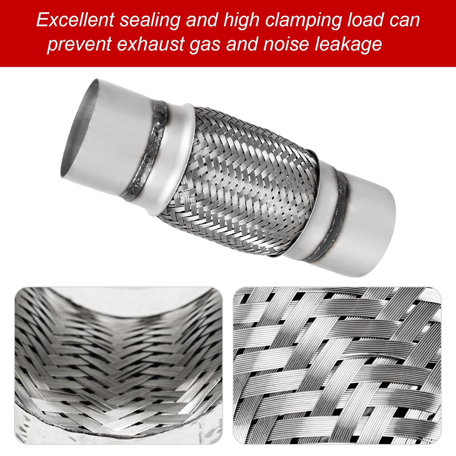 Snapklik.com : Exhaust Flex Pipe,2.5 X 4/8 Heavy Duty Exhaust Flex Pipe ...