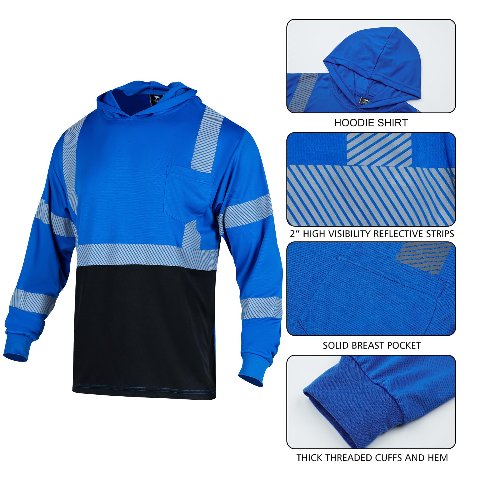 Snapklik.com : VENDACE Safety Reflective High Visibility Long Sleeve ...