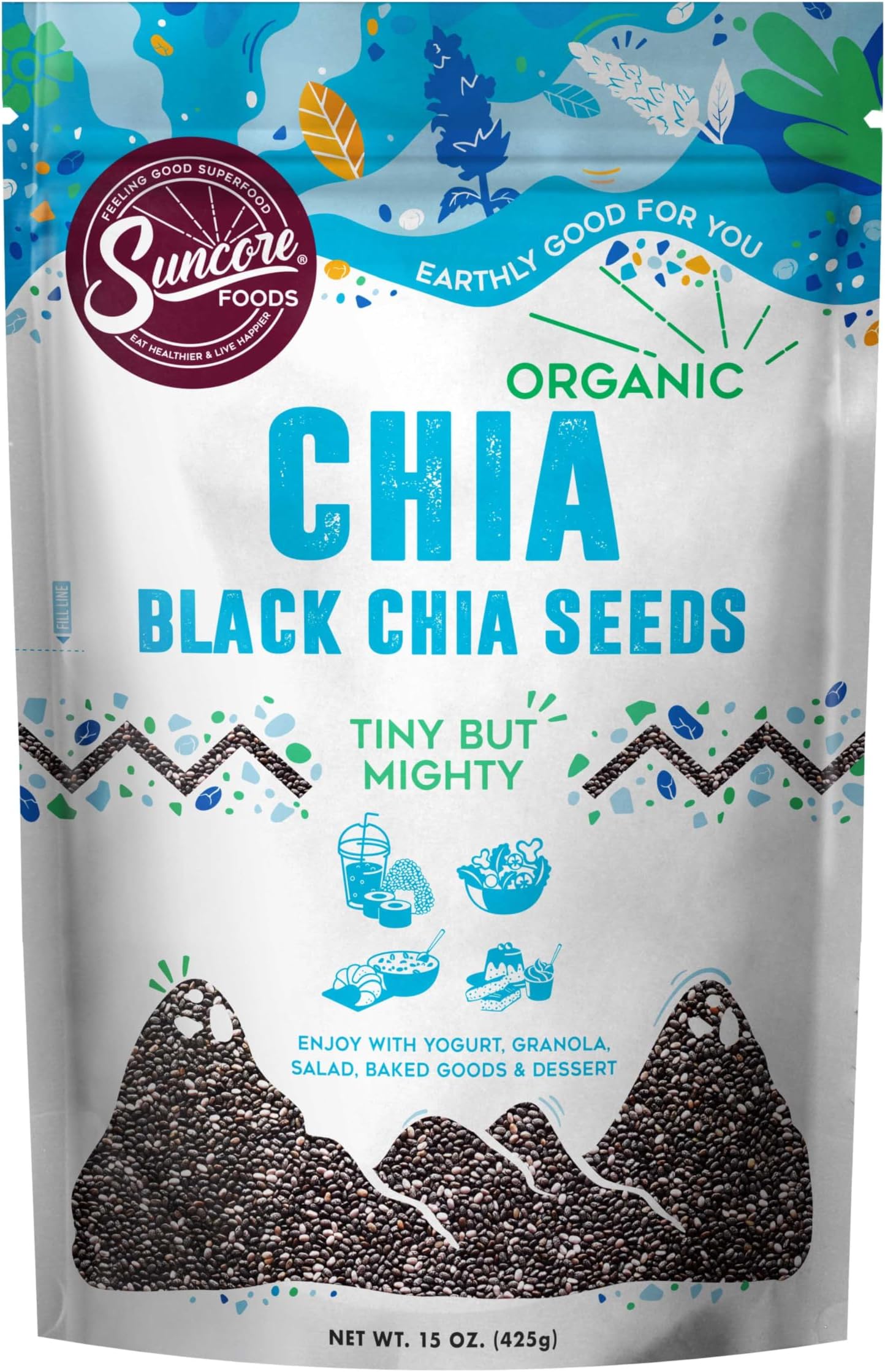 Amazon.com : Sown-and-Grown Chia Seeds- 2 lbs, 32Oz | Omega-3, Non-GMO ...