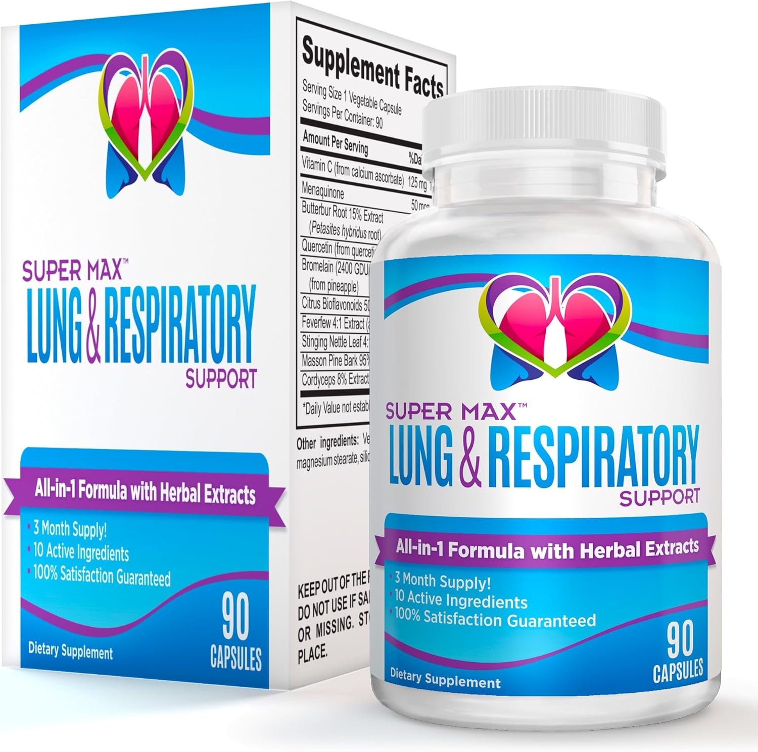 Amazon.com: 3-Month Lung & Respiratory Support (All-in-1) Supplement ...
