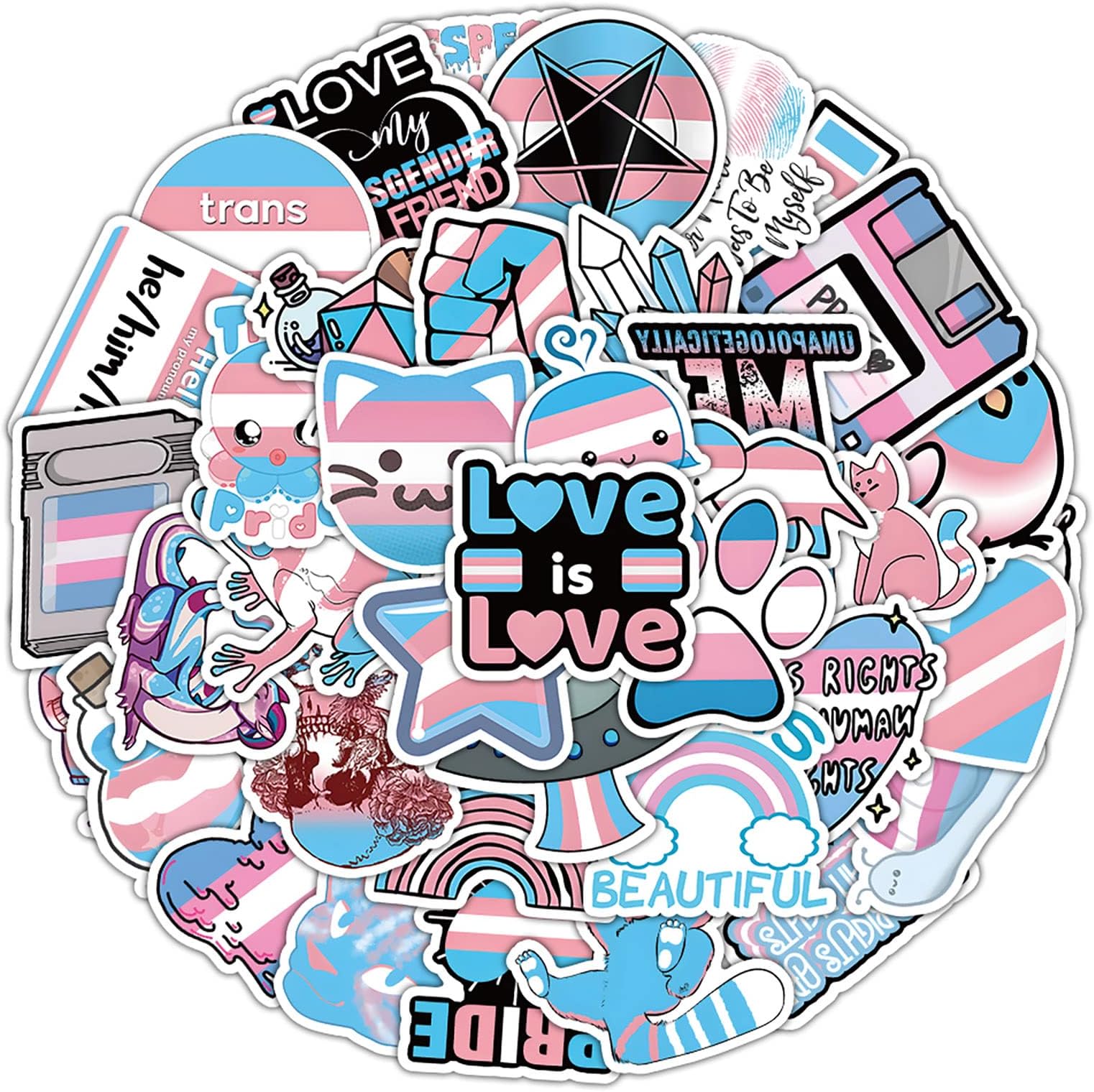 Amazon.com: MLM Vincian Pride Stickers,LGBT Pride Vinyl Stickers ...