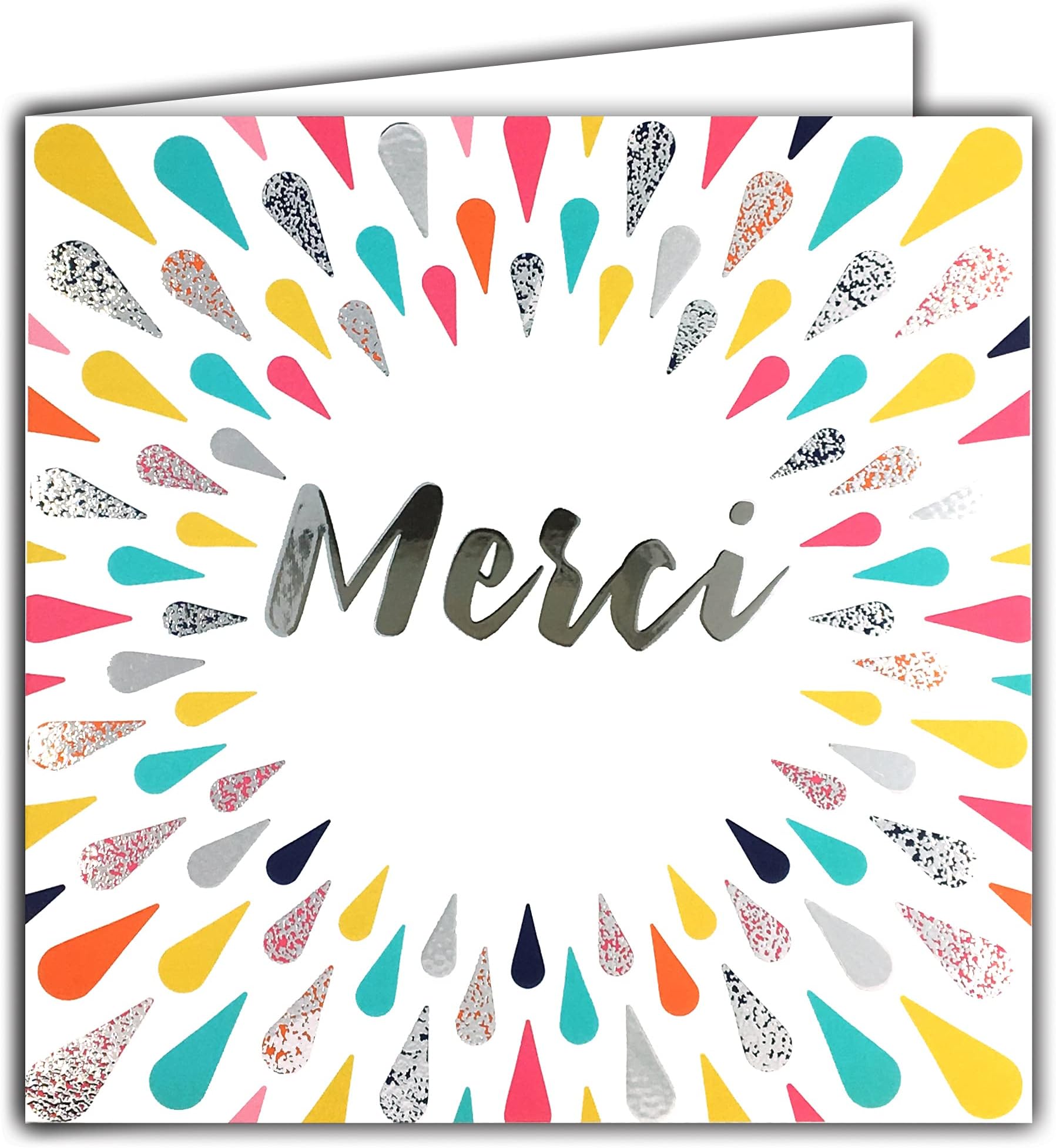 69-4064 Carte Merci Remerciements avec Dorure Or Motif Merci : Amazon ...