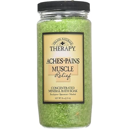 Amazon.com: Village Naturals Therapy, Mineral Bath Soak, Aches and ...