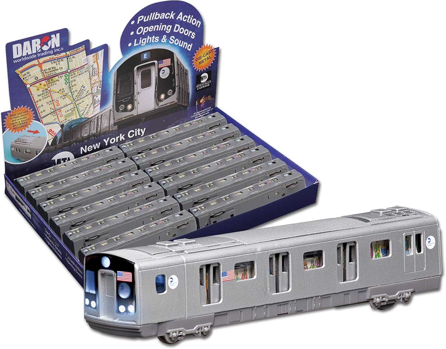 Amazon.com: Daron MTA Pullback Subway Car : Toys & Games
