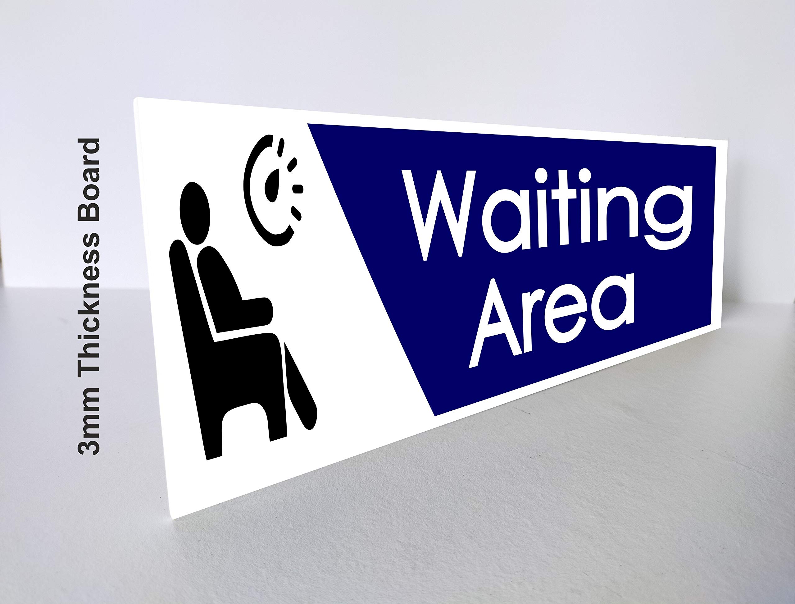 Buy SIGN EVER Waiting Area Sign Boards Office Hospital Bank Clinic ...