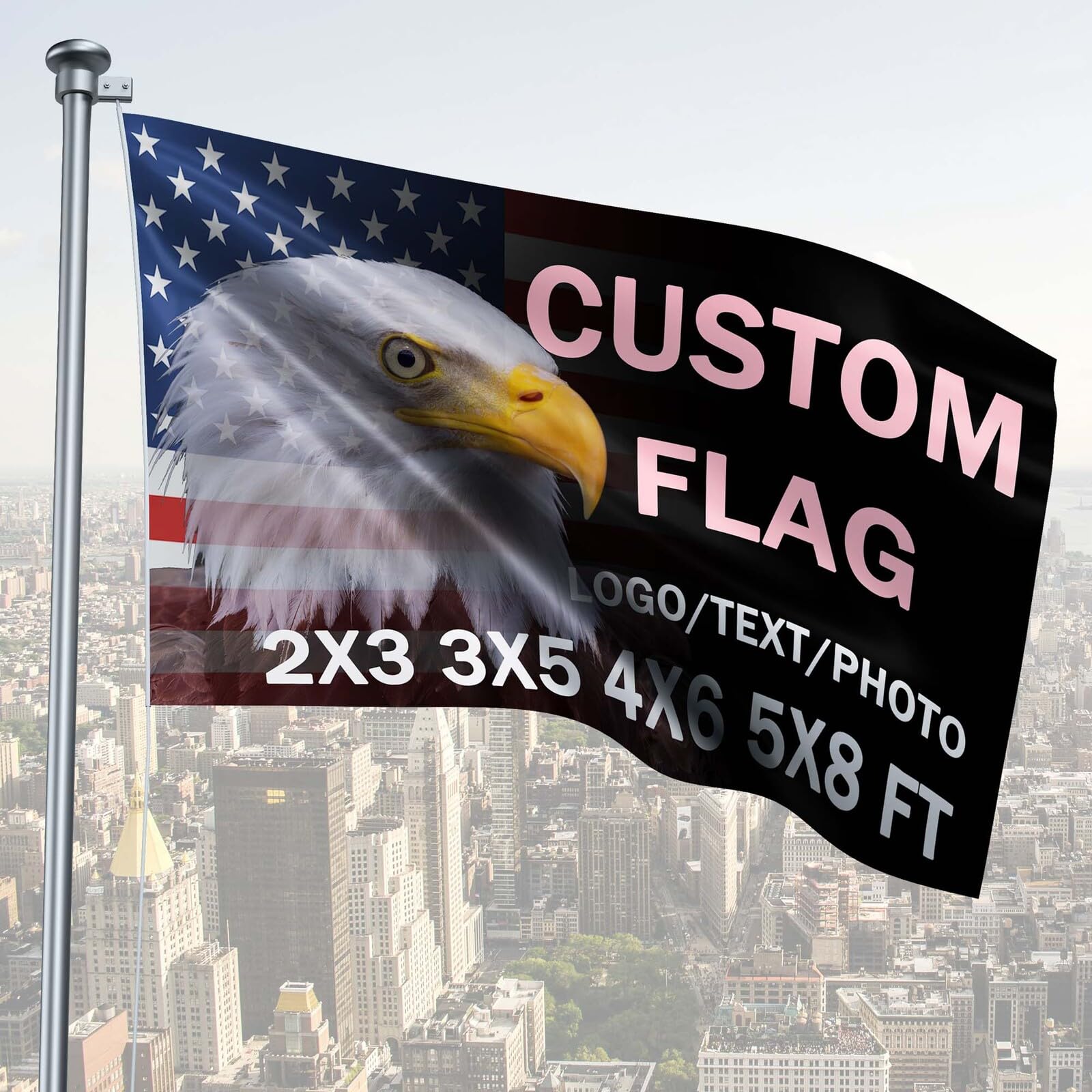 Amazon.com : Custom Flag 3x5 Ft Double Sided Outdoor,Design Your Own ...