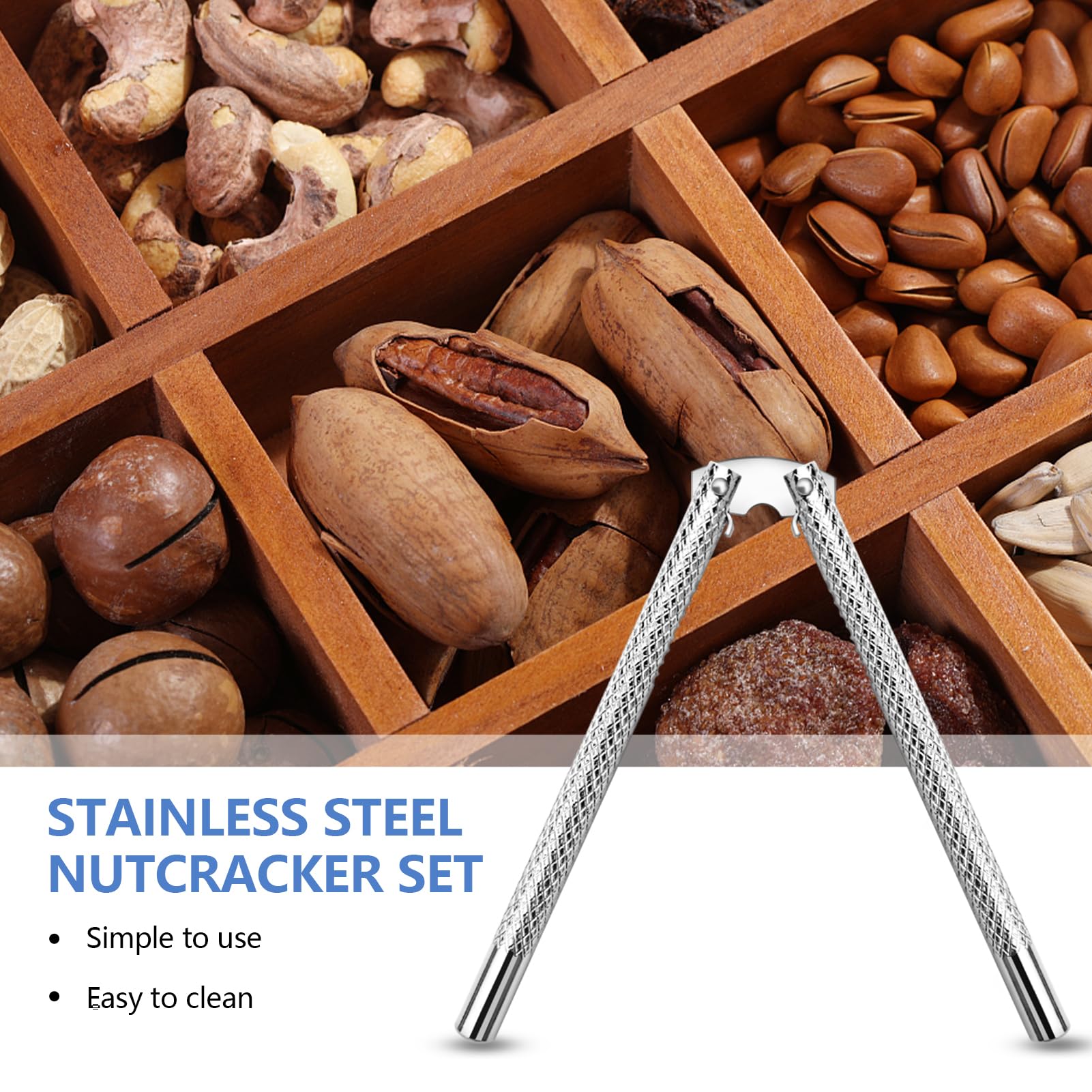 Stainless Steel Nut Crackers Stainless Steel Nut Cracker Set | 2 ...