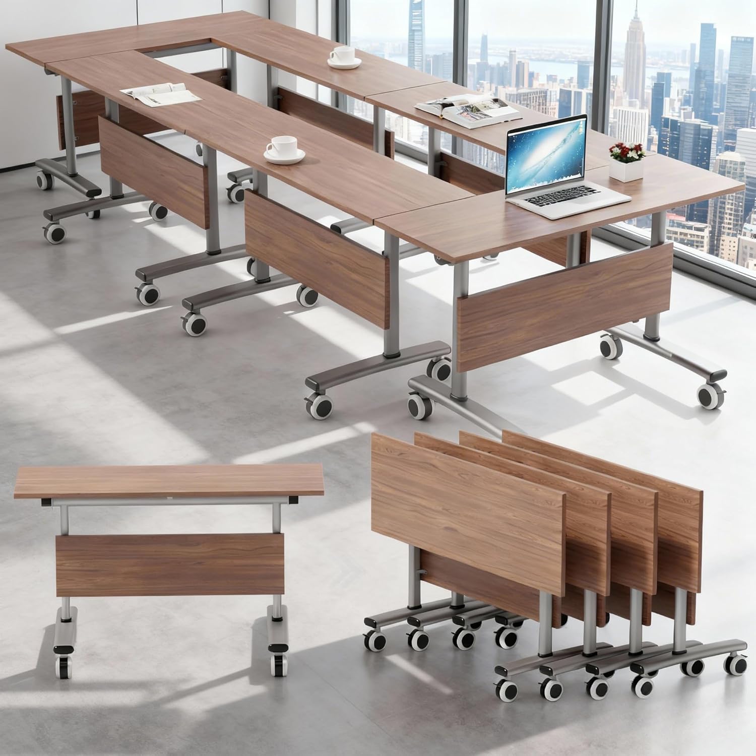 Amazon.com: 10Pack Commercial Folding Conference Room Tables,Modern ...