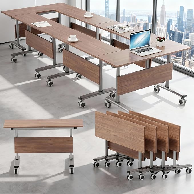 Amazon.com: 4Pack Commercial Folding Conference Room Tables,Modern ...