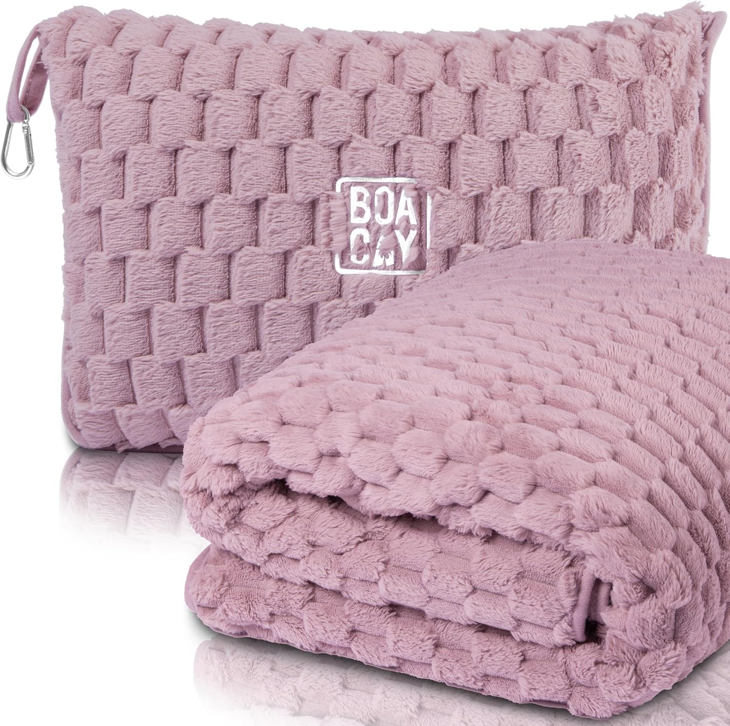 Amazon.com: BOACAY Packable Travel Blanket for Airplane, Car - Compact ...