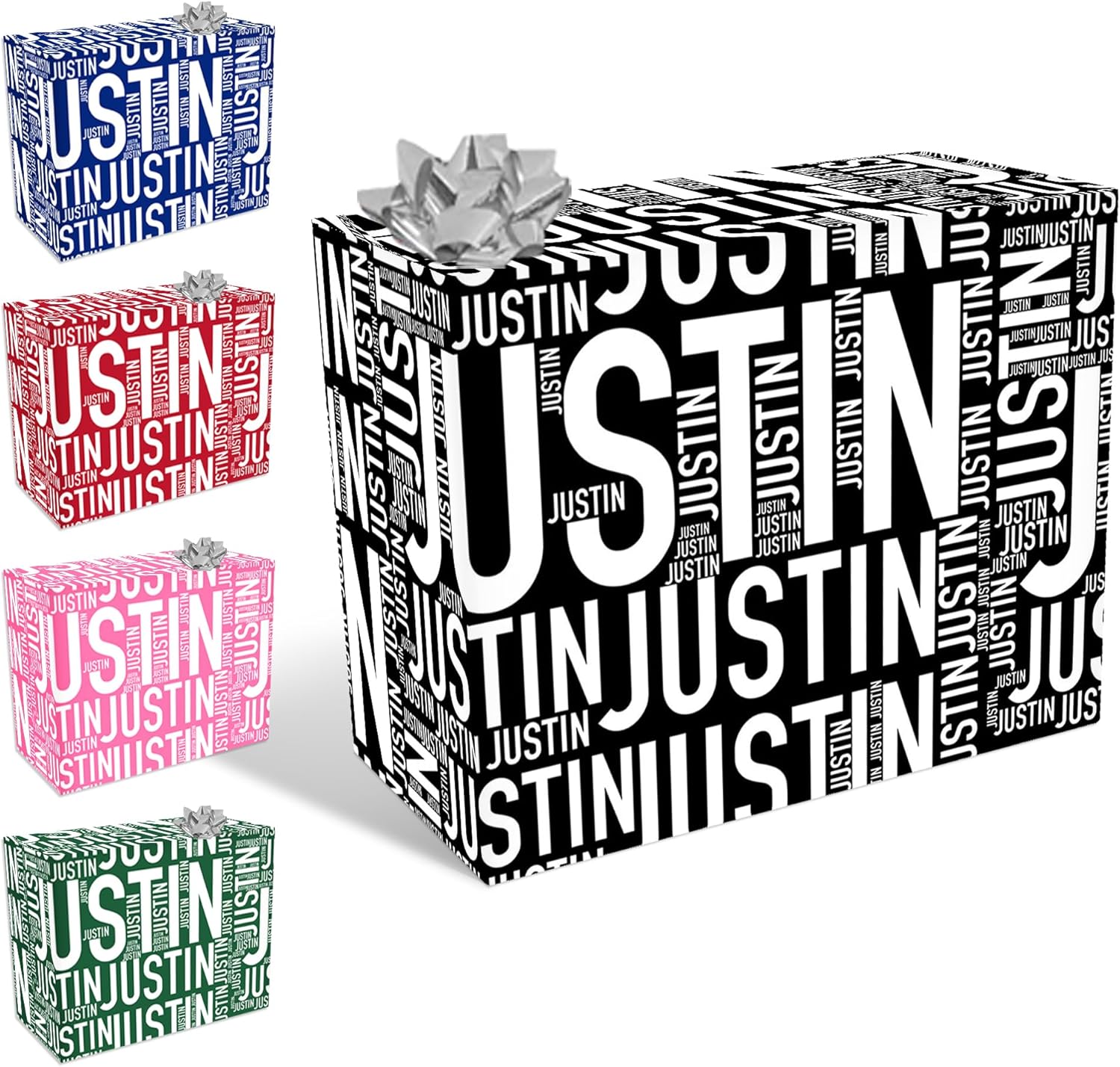 Amazon.com: IdeaFlash Custom Gift Wrapping Paper with Name ...