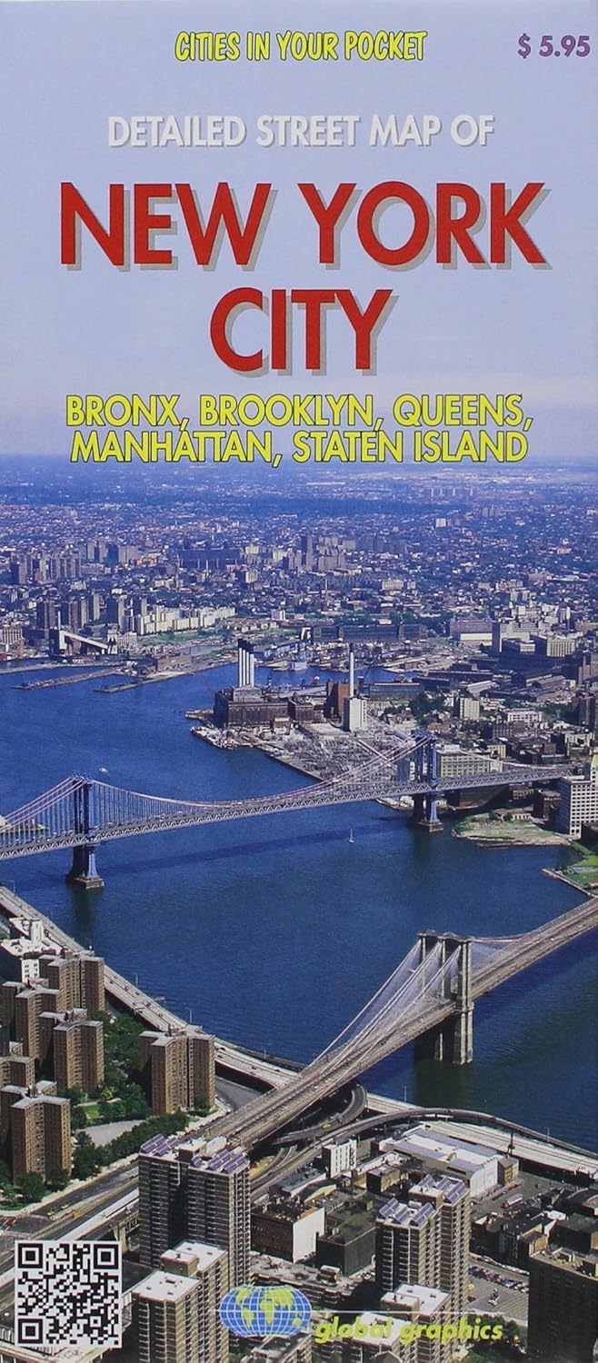 Buy The New York City 5 Boroughs Street Map (Brooklyn, Bronx, Manhattan ...