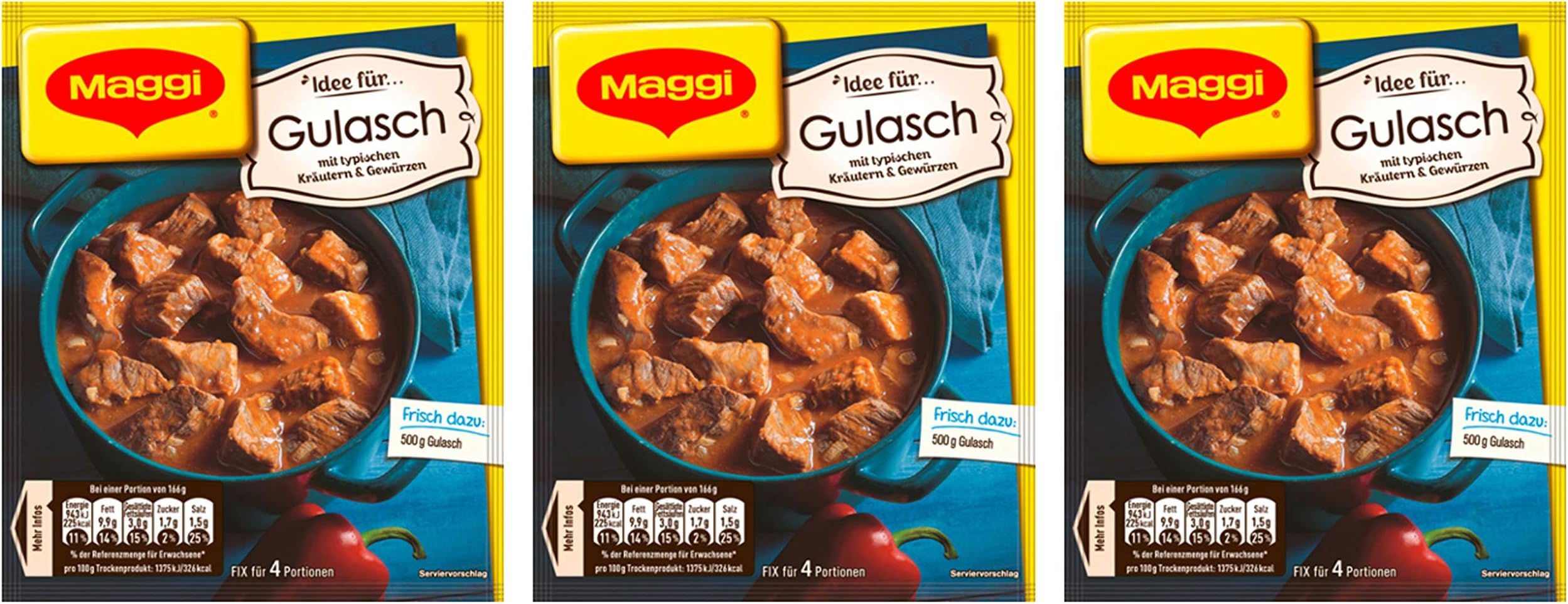 Amazon.com : MAGGI fix & fresh hungarian stew (Ungarisches Gulasch ...