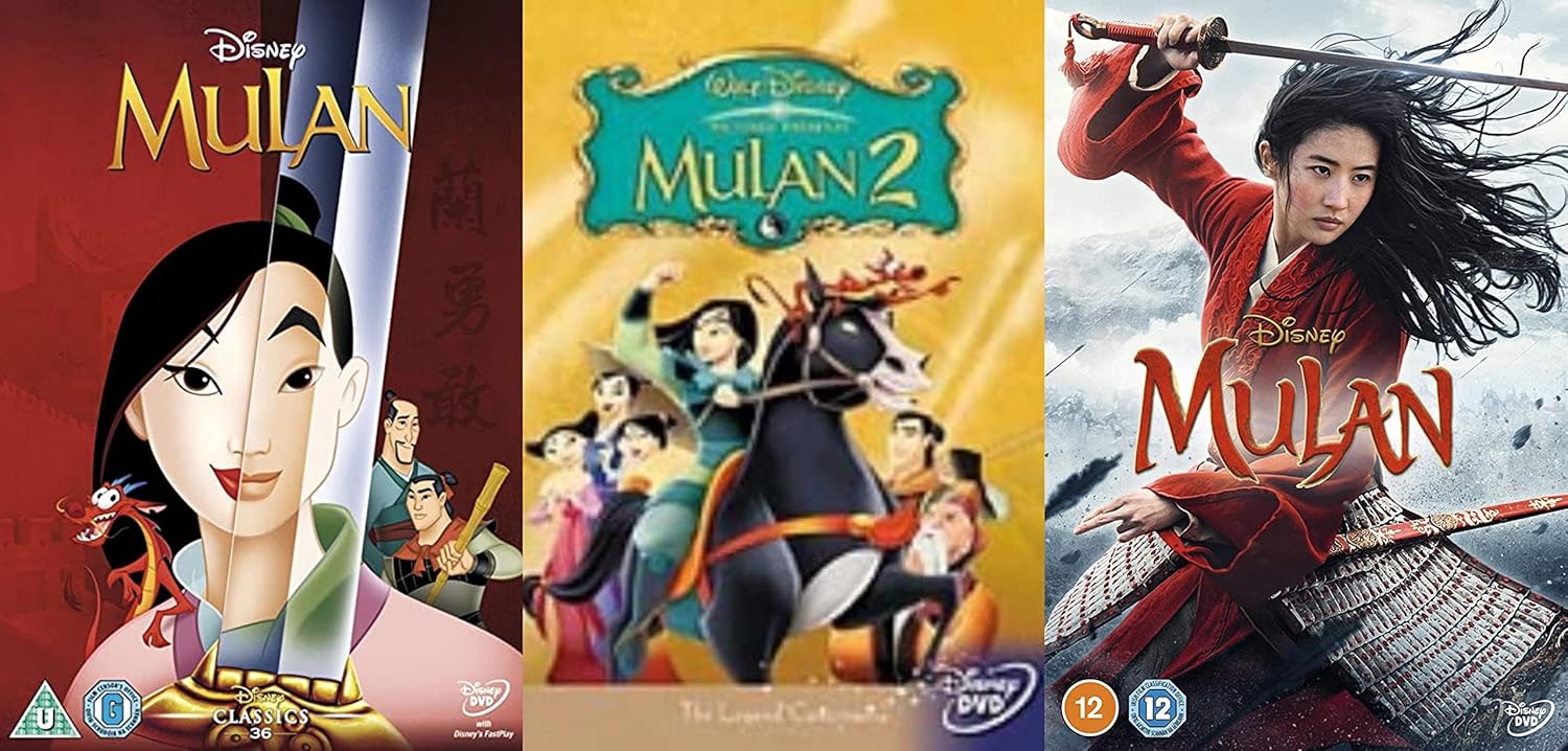 Disney's Mulan 3 Films Collection DVD - Mulan DVD / Mulan 2 DVD And ...
