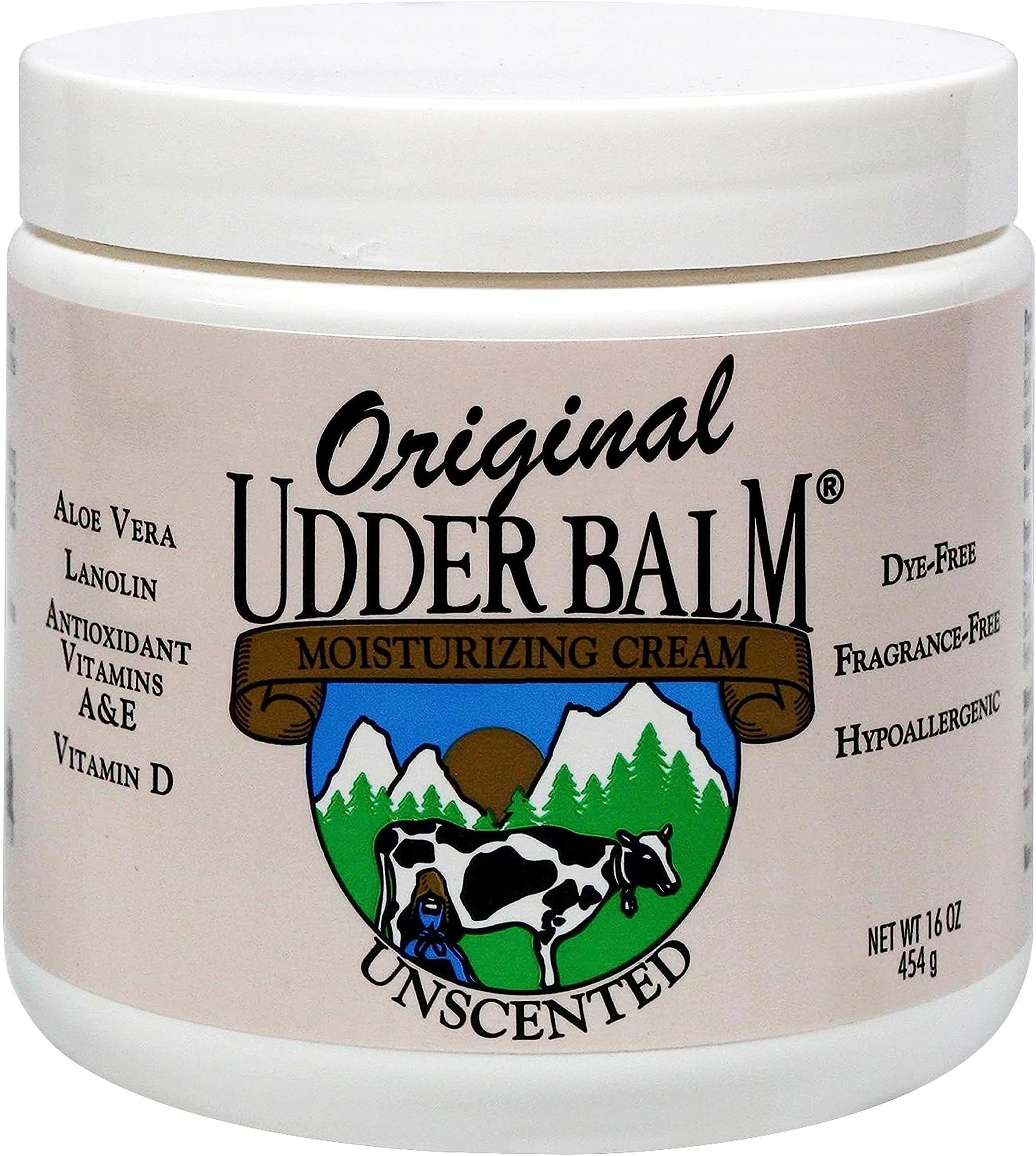 Amazon.com : Unscented Original Udder Balm for Cracked Dry Skin 16 Fl ...