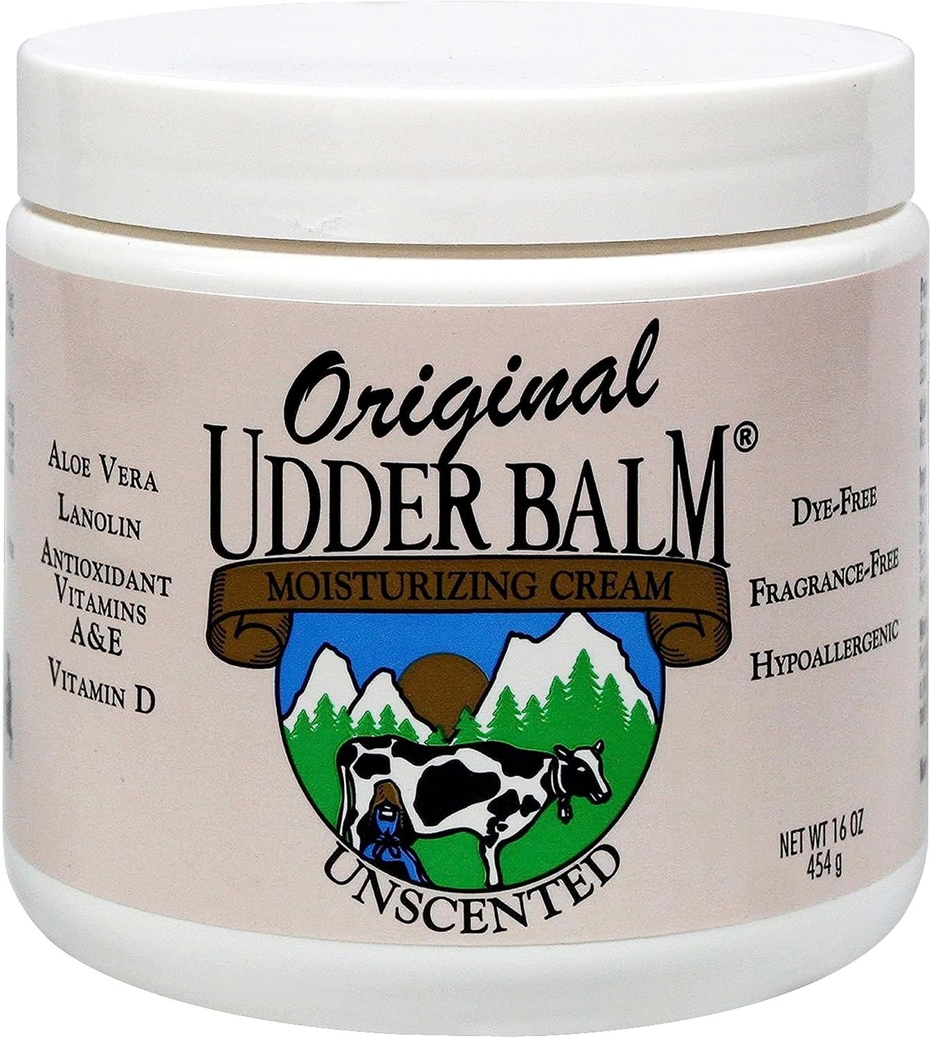 Original Udder Balm Unscented Moisturizing Cream 16Oz Jar : Amazon.co ...