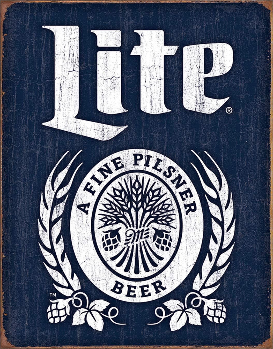 Amazon.com: Brewing Beer Bottle Logo Weathered Retro Bar Pub Wall Art ...