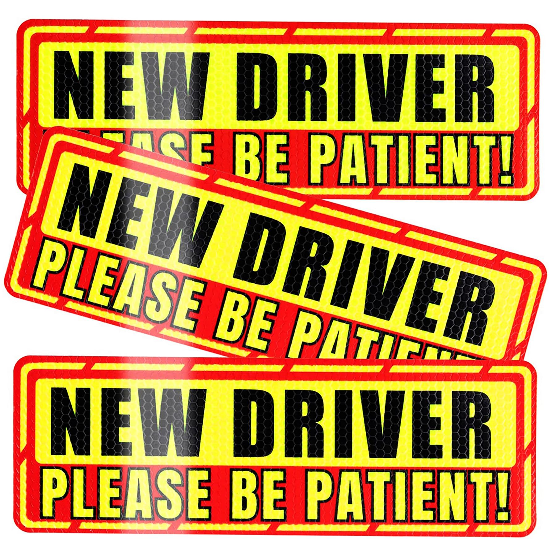 Amazon.com: SINGARO New Driver Magnet for Car, 3Pcs Magnetic Reflective ...