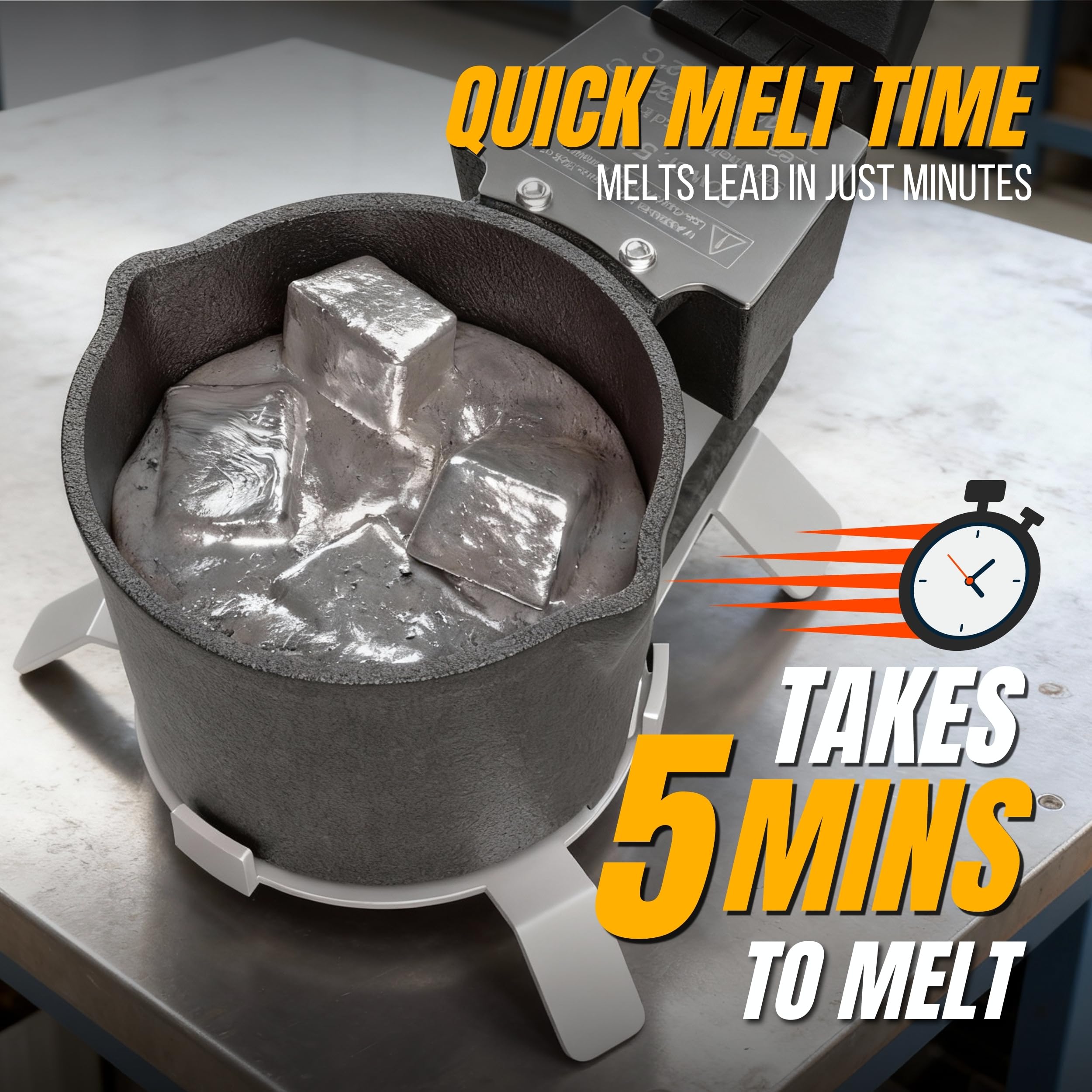 Snapklik.com : Electric Lead Melting Pot 4 Lbs - Melting Pot For ...