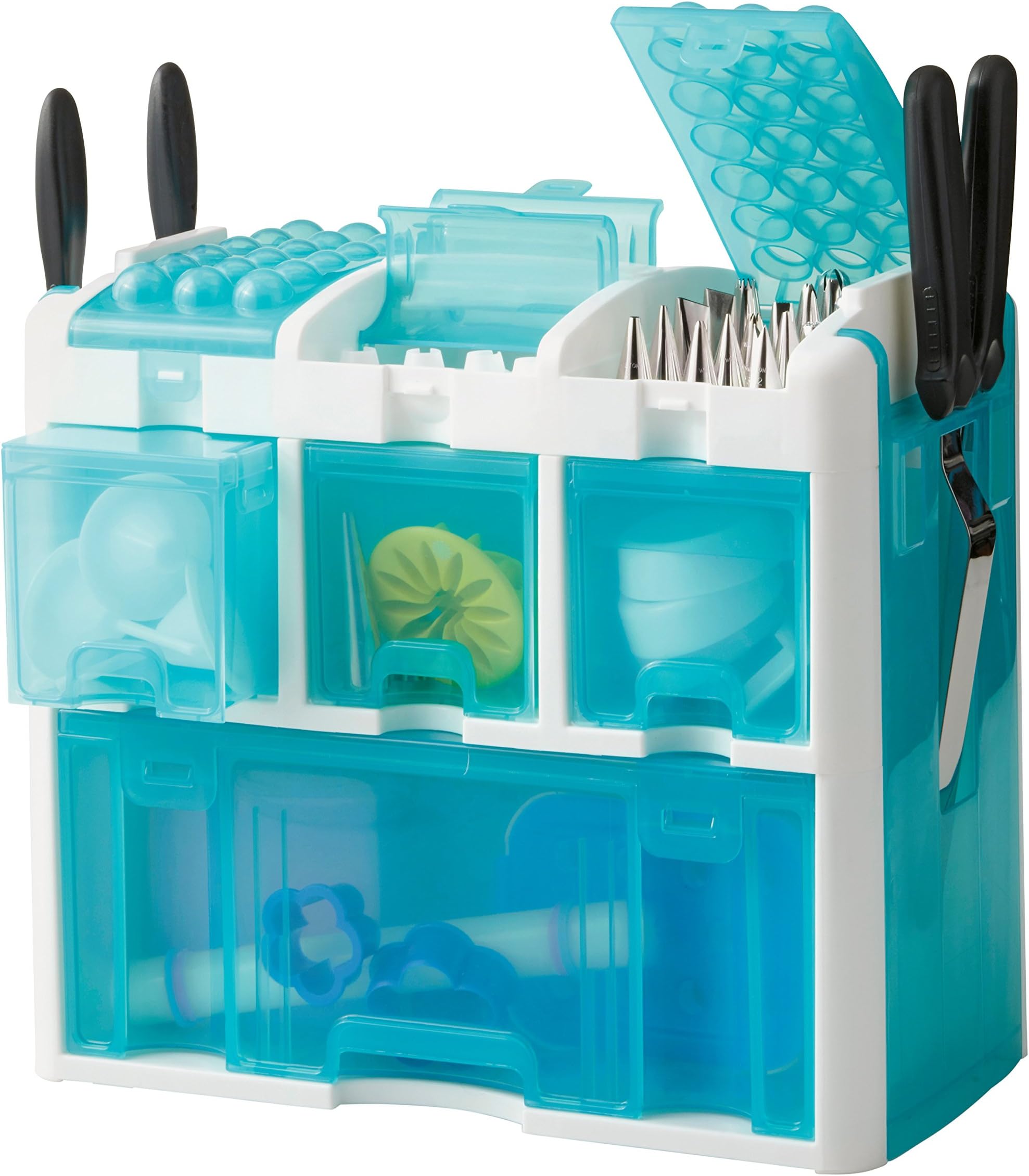 Amazon.com: Wilton Ultimate Cake Decorating Tools Set and Tool Box ...