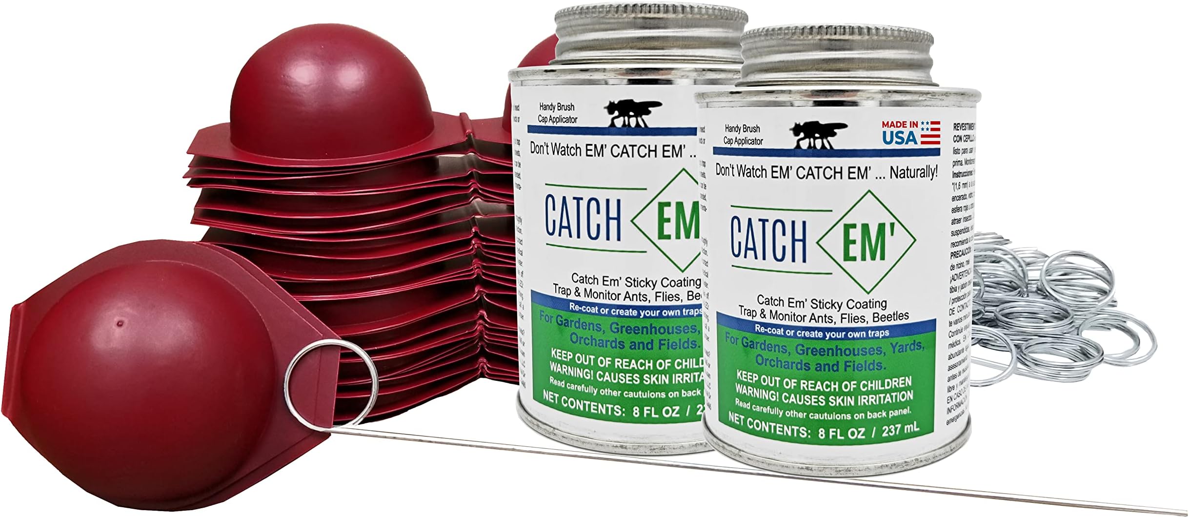 Amazon.com : Bug Ball (12 Pack) Apple Maggot Trap Starter Kit - with NO ...