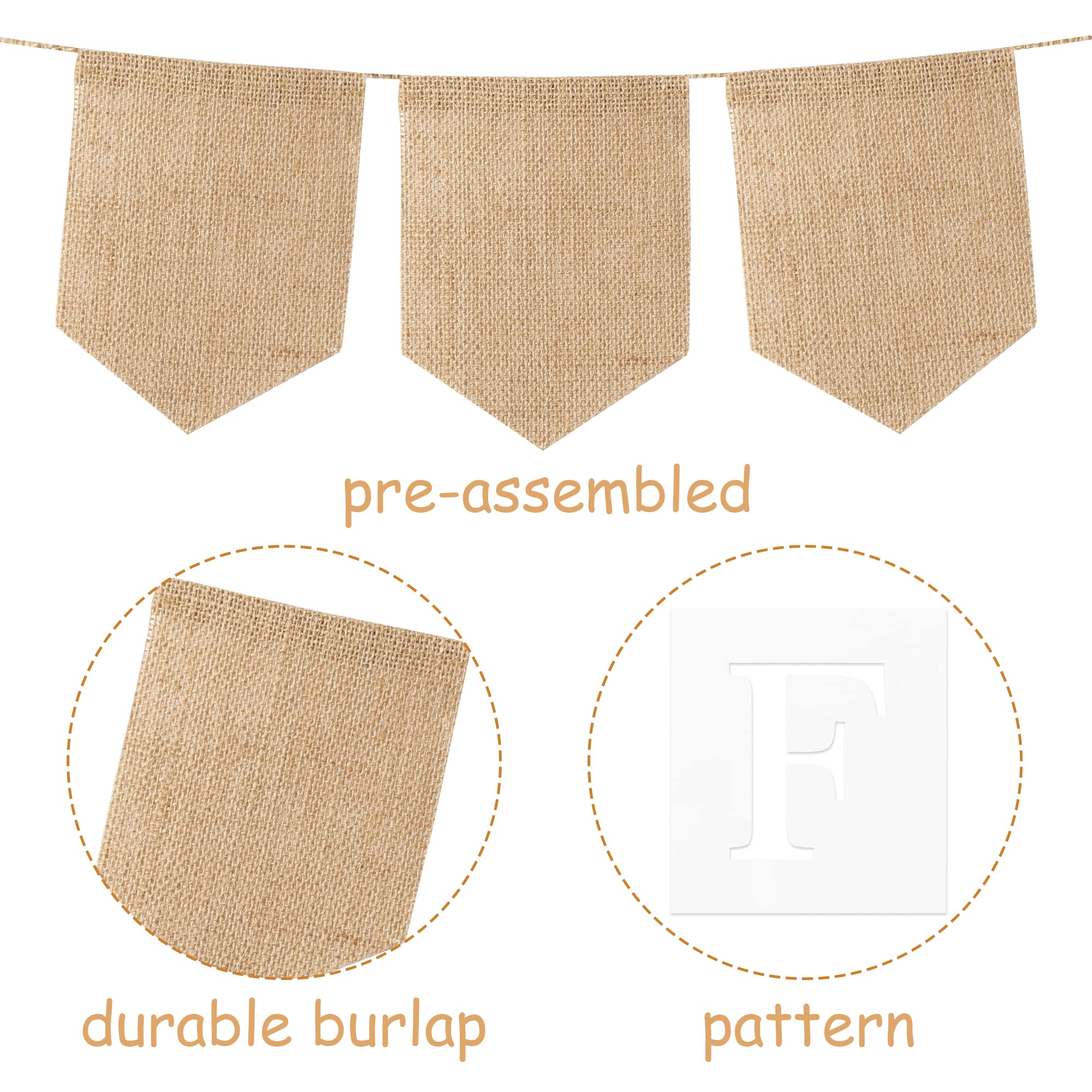 Burlap Bunting Template Diy Tutorial) Spring Burlap & Felt Bunting