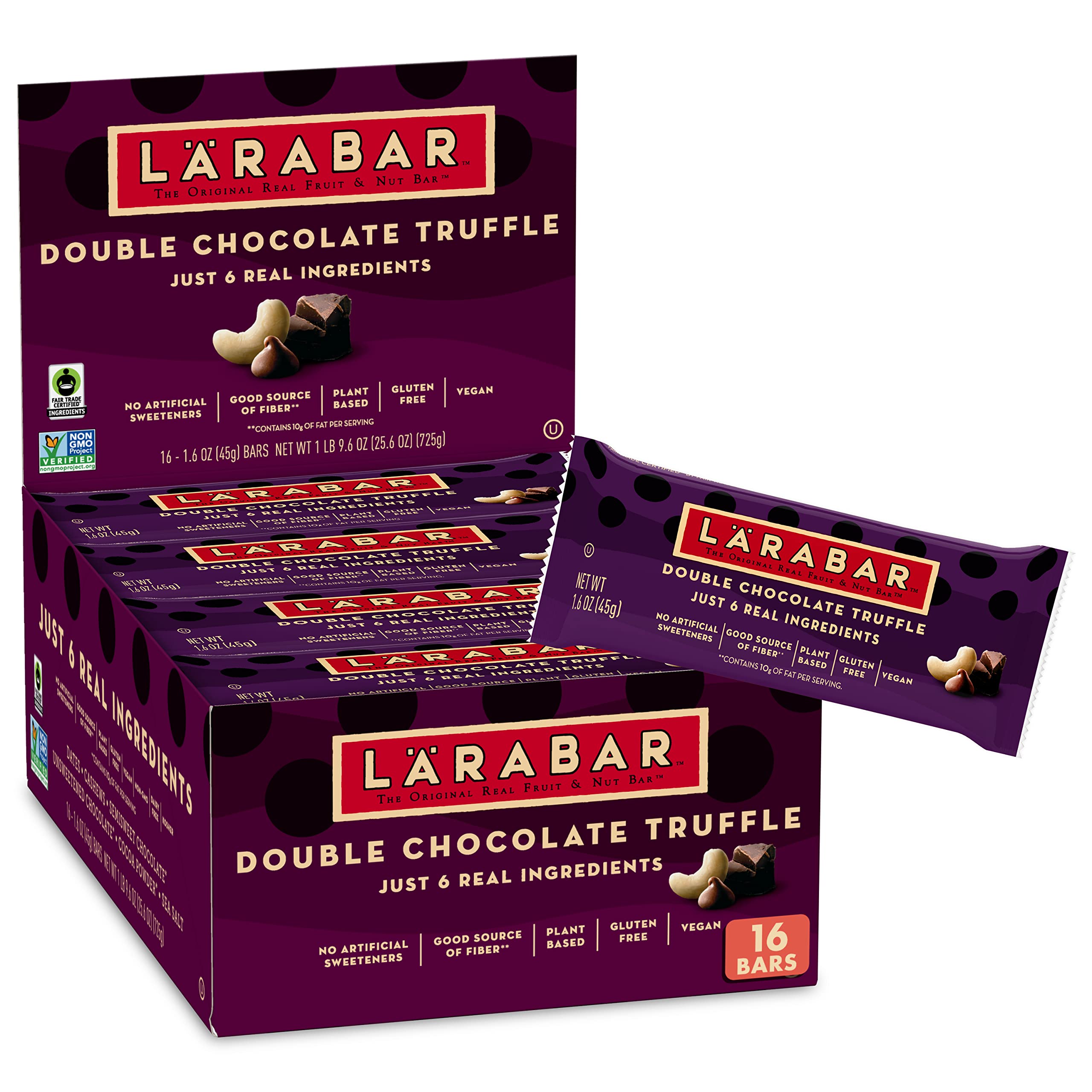 Buy LÄRABAR Double Chocolate Truffle, Gluten Free Vegan Fruit & Nut ...