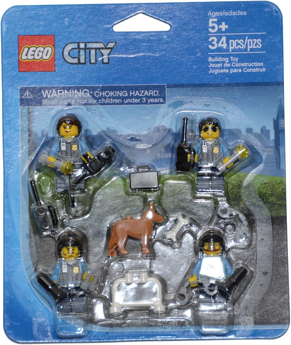 Lego City Police Officers & Dog Minifigure Accessory Pack 850617 ...