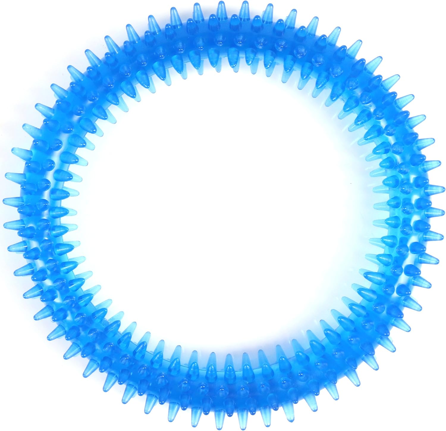 White Hinge Soft Rubber Puppy/Dog Chew Ring - Long Lasting Pet Training ...