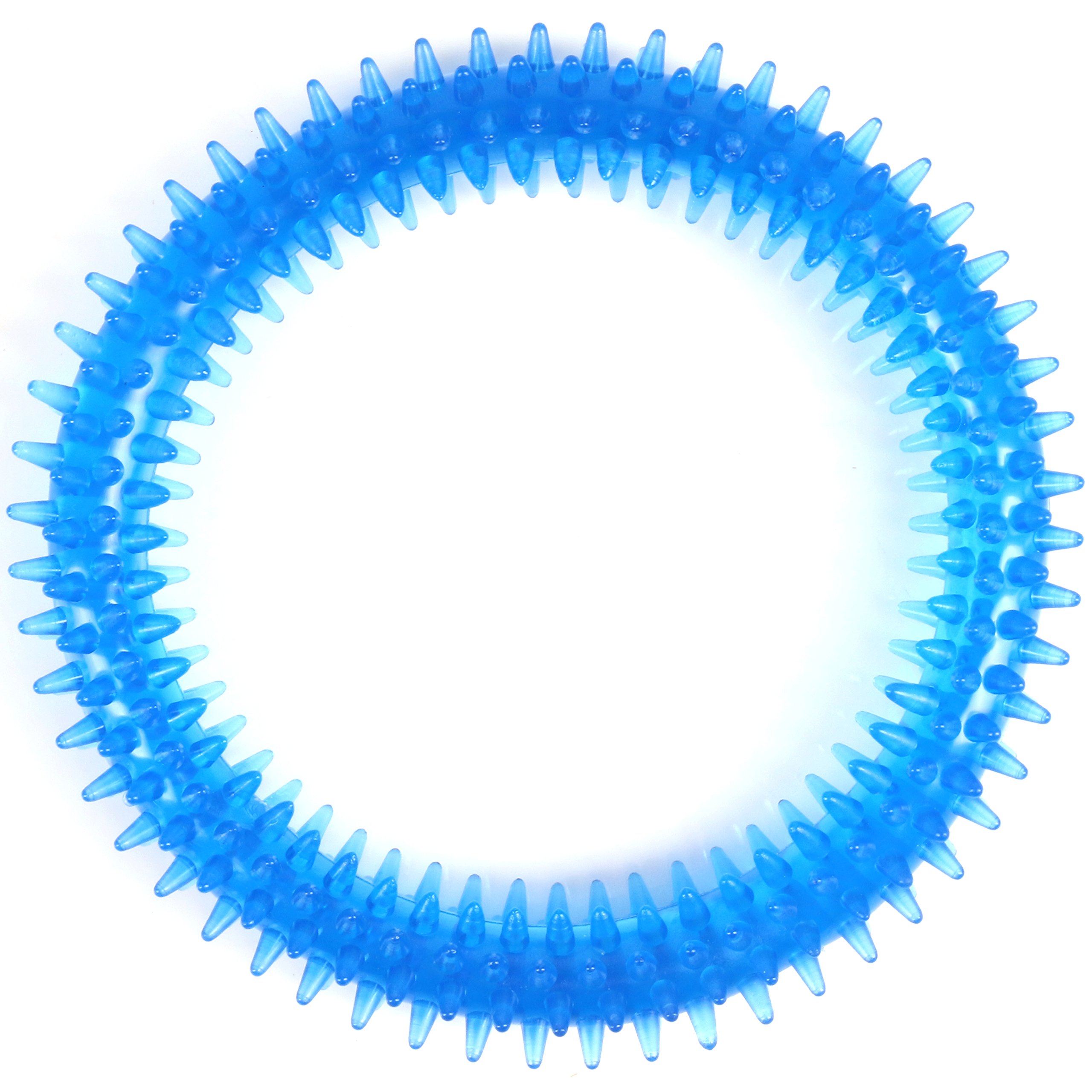 White Hinge Soft Rubber Puppy/Dog Chew Ring - Long Lasting Pet Training ...