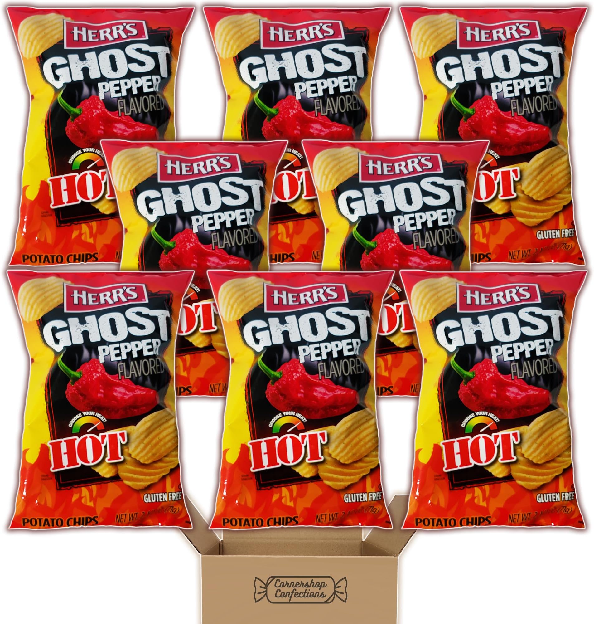 Amazon.com: Herr's Creamy Ranch & Habanero Potato Chips, 1 Ounce (Pack ...