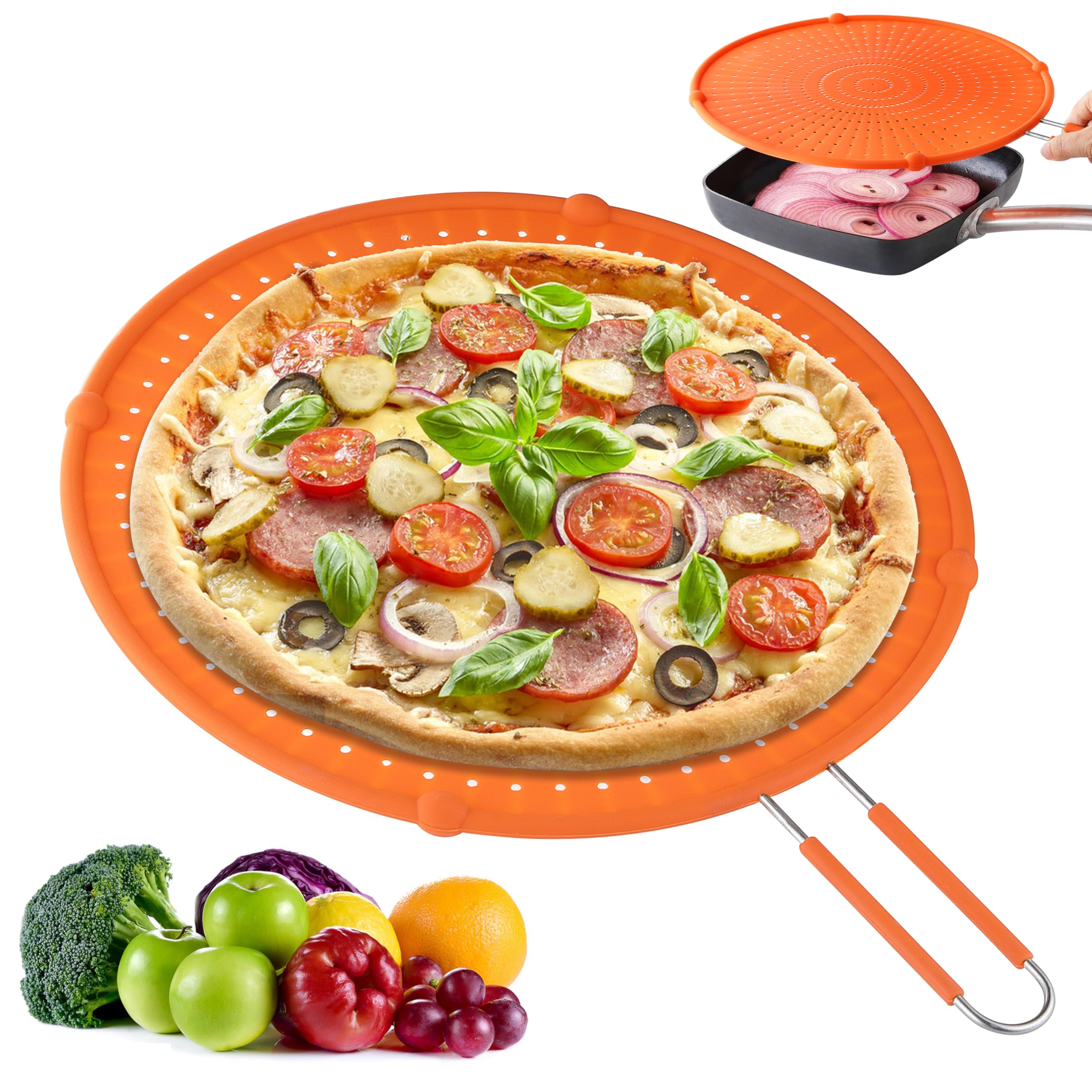 Amazon.com: Splatter Guards for Frying, Ohola Grease Splatter Guard ...