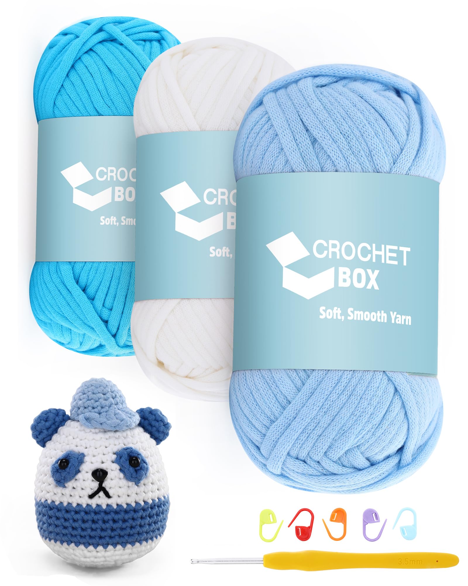 Amazon.com: CROCHET BOX Yarn for Beginners: Yarn for Crocheting, #4 ...