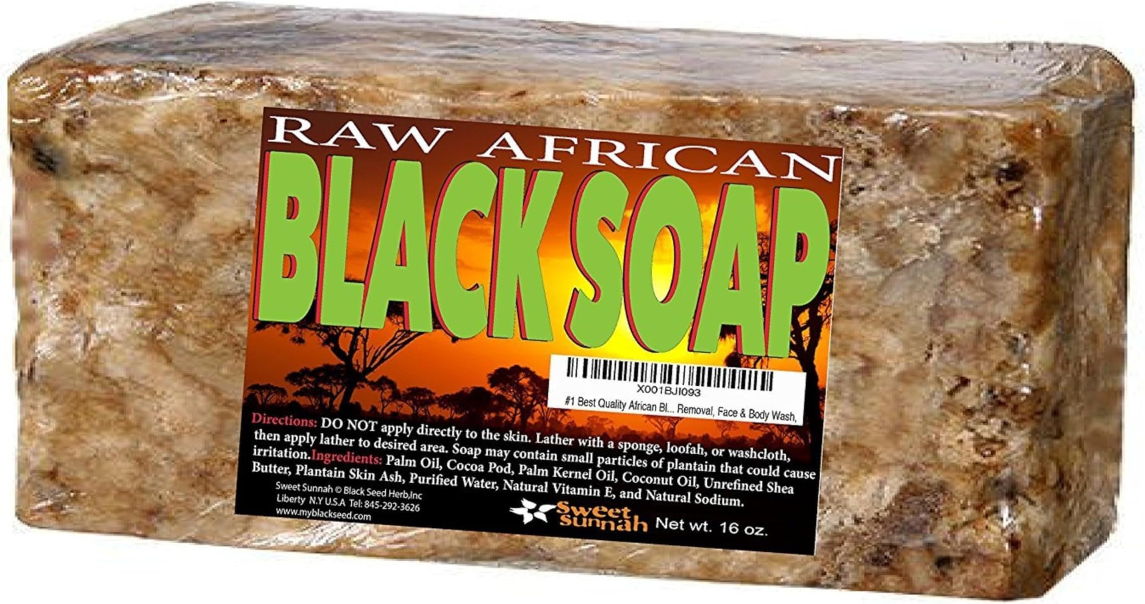 Amazon.com : era of nature Best Raw ORGANIC AFRICAN BLACK SOAP, for Dry ...