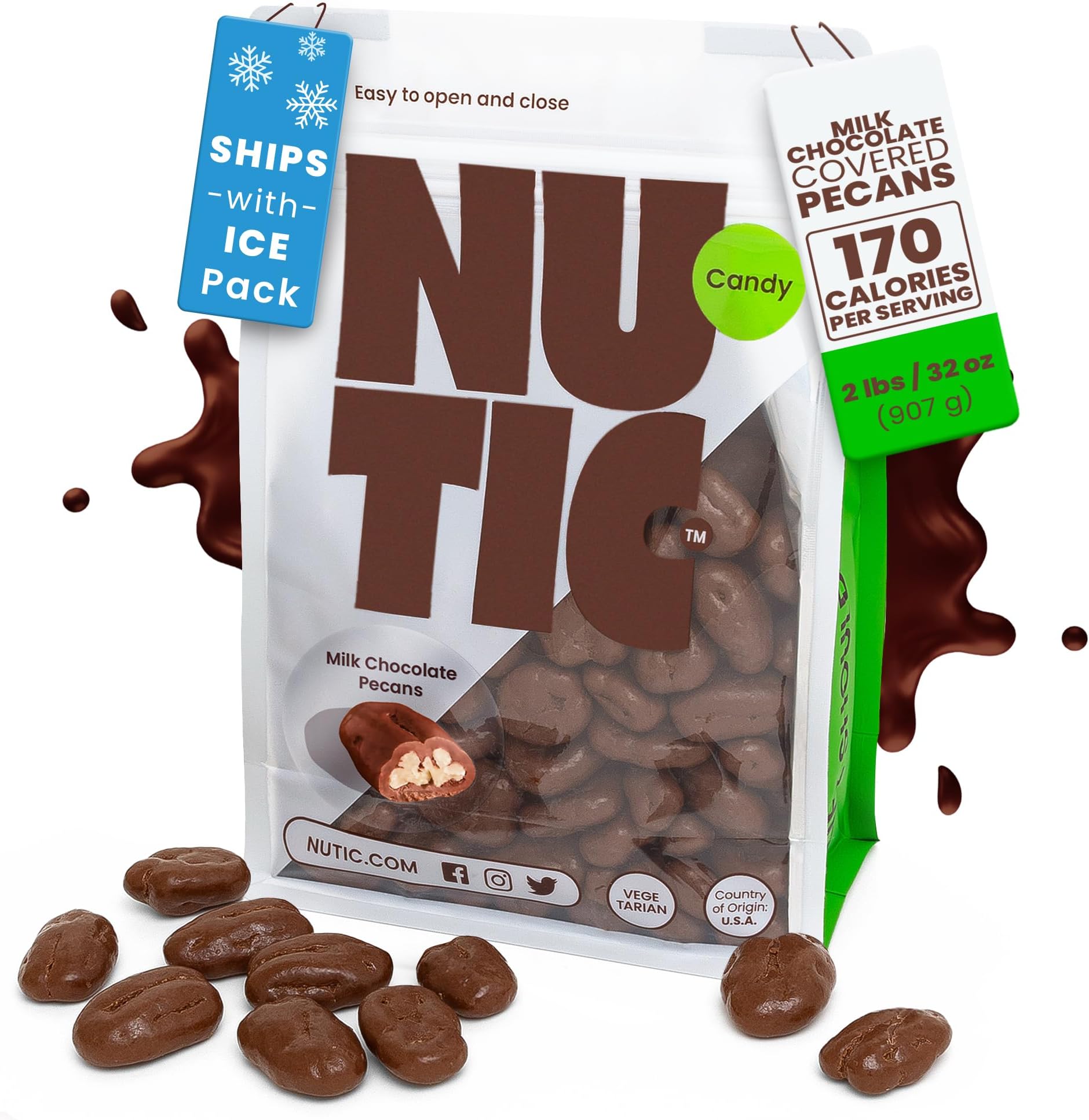 Amazon.com : Liberty Bell Milk Chocolate Vanilla Nut Clusters Candy, 15 ...