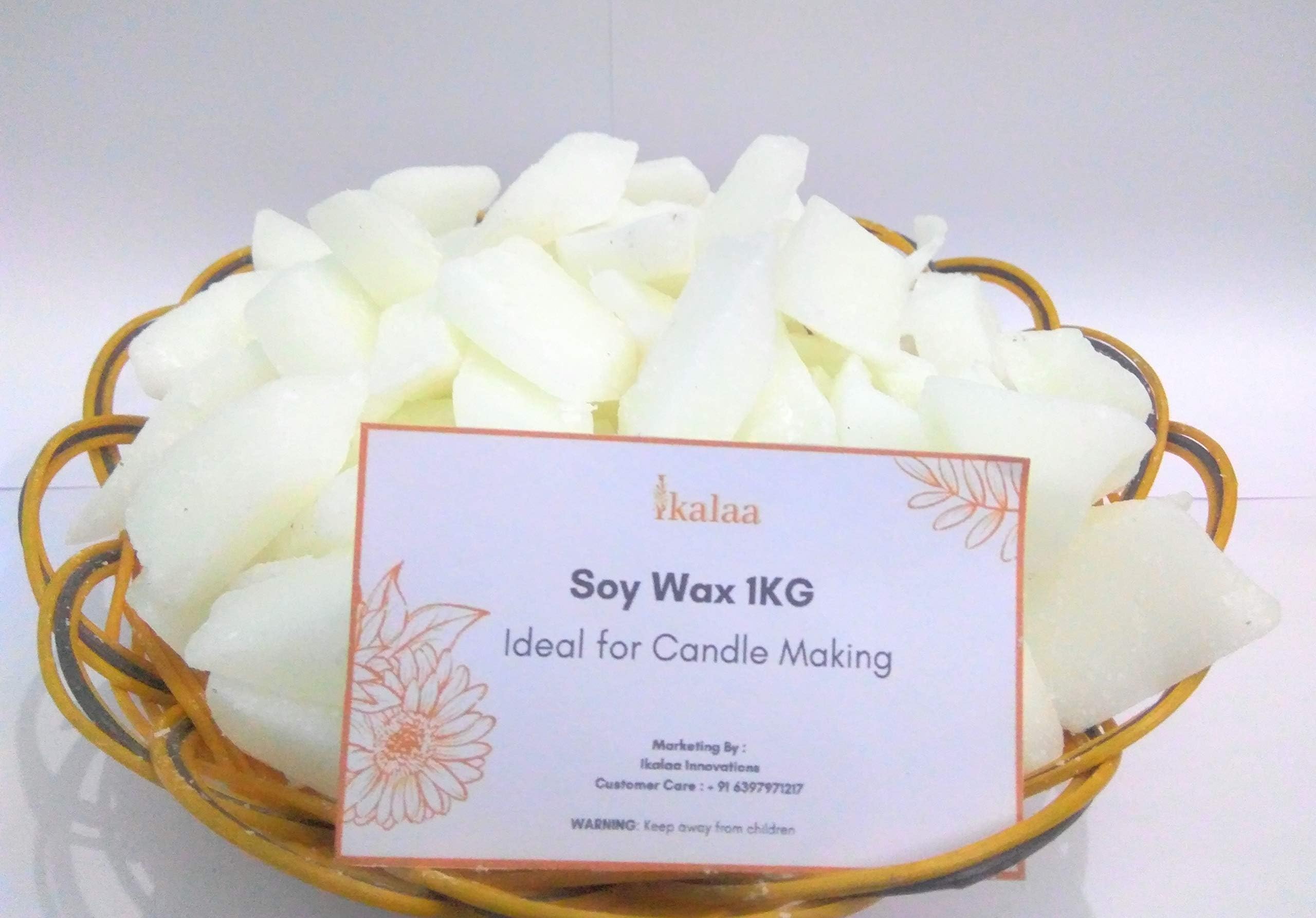 Indoblaze 100% Pure Soy Wax for Candle Making | Natural SOYA Wax ...