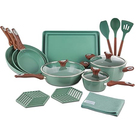 Amazon.com: Tramontina Cookware Set 14-Piece (Teal), 80110/036DS: Home ...