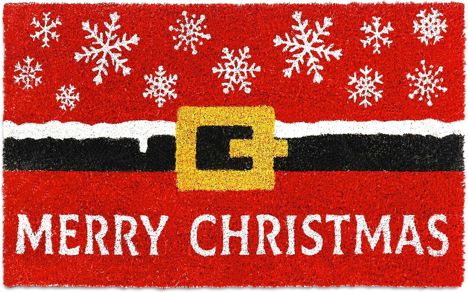 Amazon.com: Whaline Merry Christmas Door Mat Natural Coir Door Mat ...