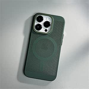 Amazon.co.jp: Premium Matte Thermal Mesh Hole Case for iPhone 16 15 14 ...